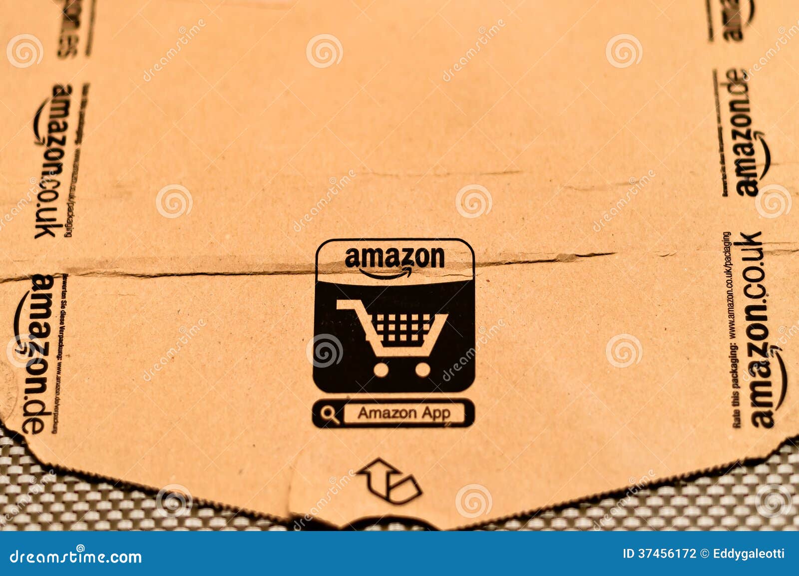 Detail of Typical Amazon Package Editorial Photography - Image of ...