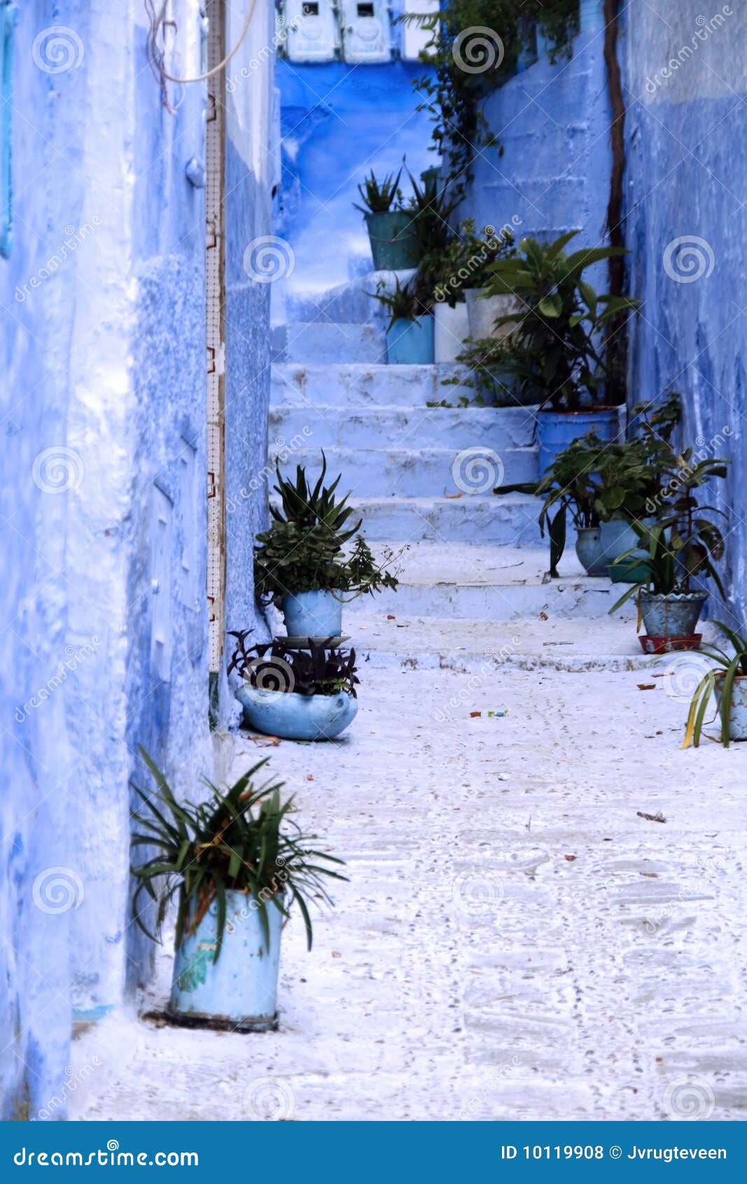 Detail from Typical House in Chefchaouen, Morocco Stock Photo - Image ...