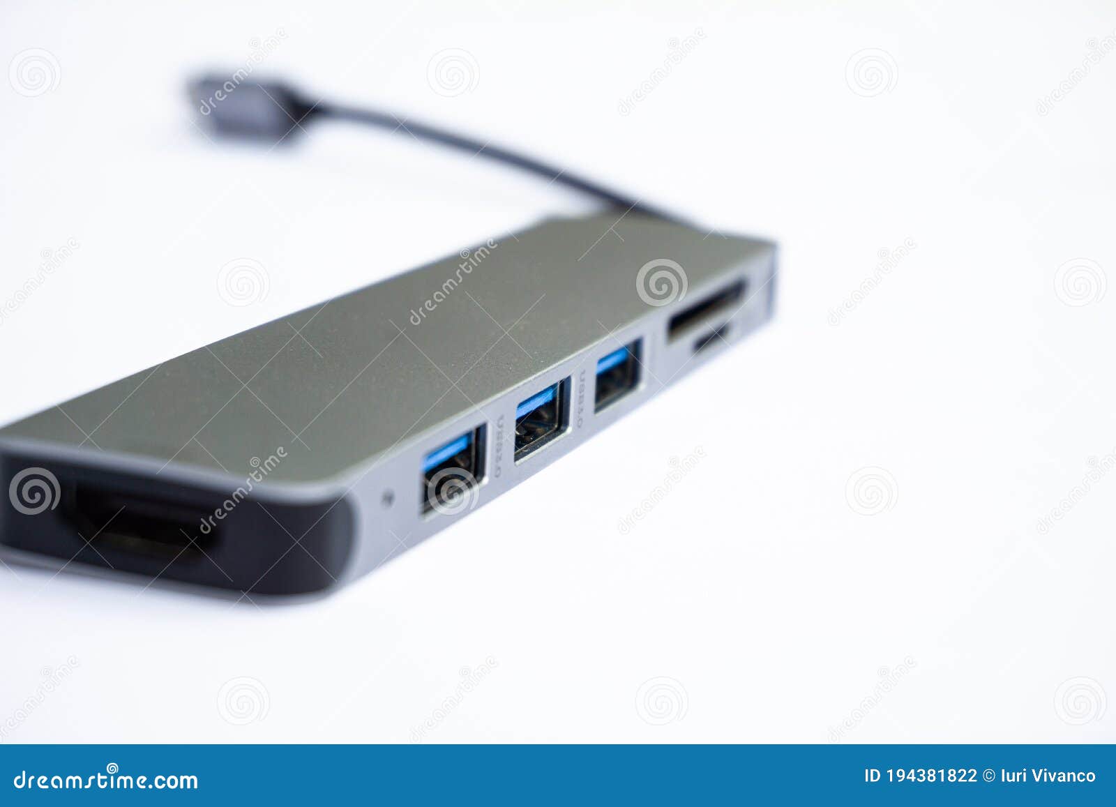 Detail of a Usb Plugs Isolated on White. Technology Concept for ...