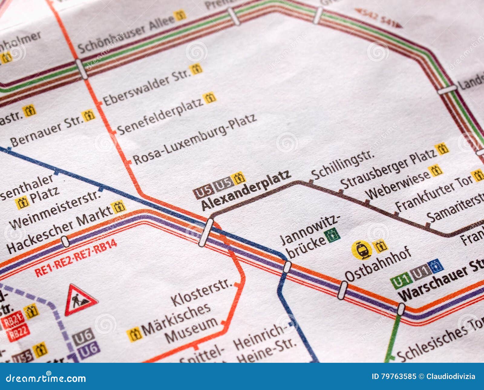 Detail Van De Metrokaart Van Berlijn Redactionele Afbeelding - Image of ...