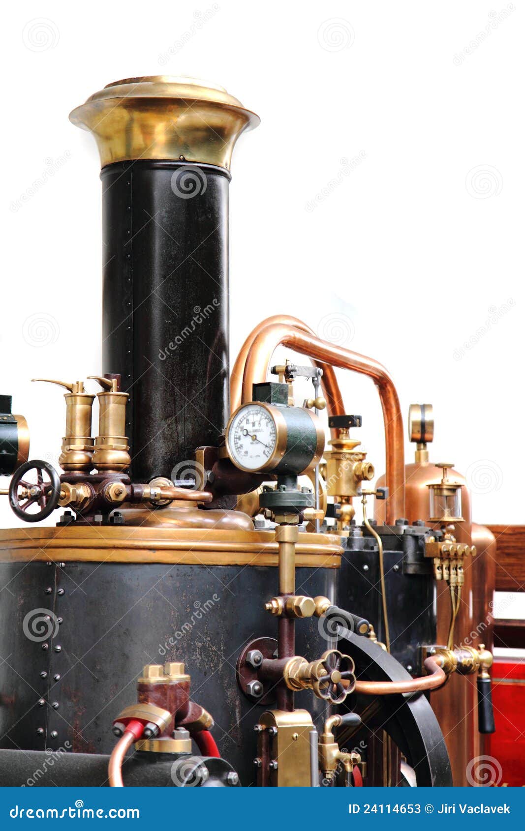 Detail Van Oude Stoommachine Stock Afbeelding - Image of meting ...