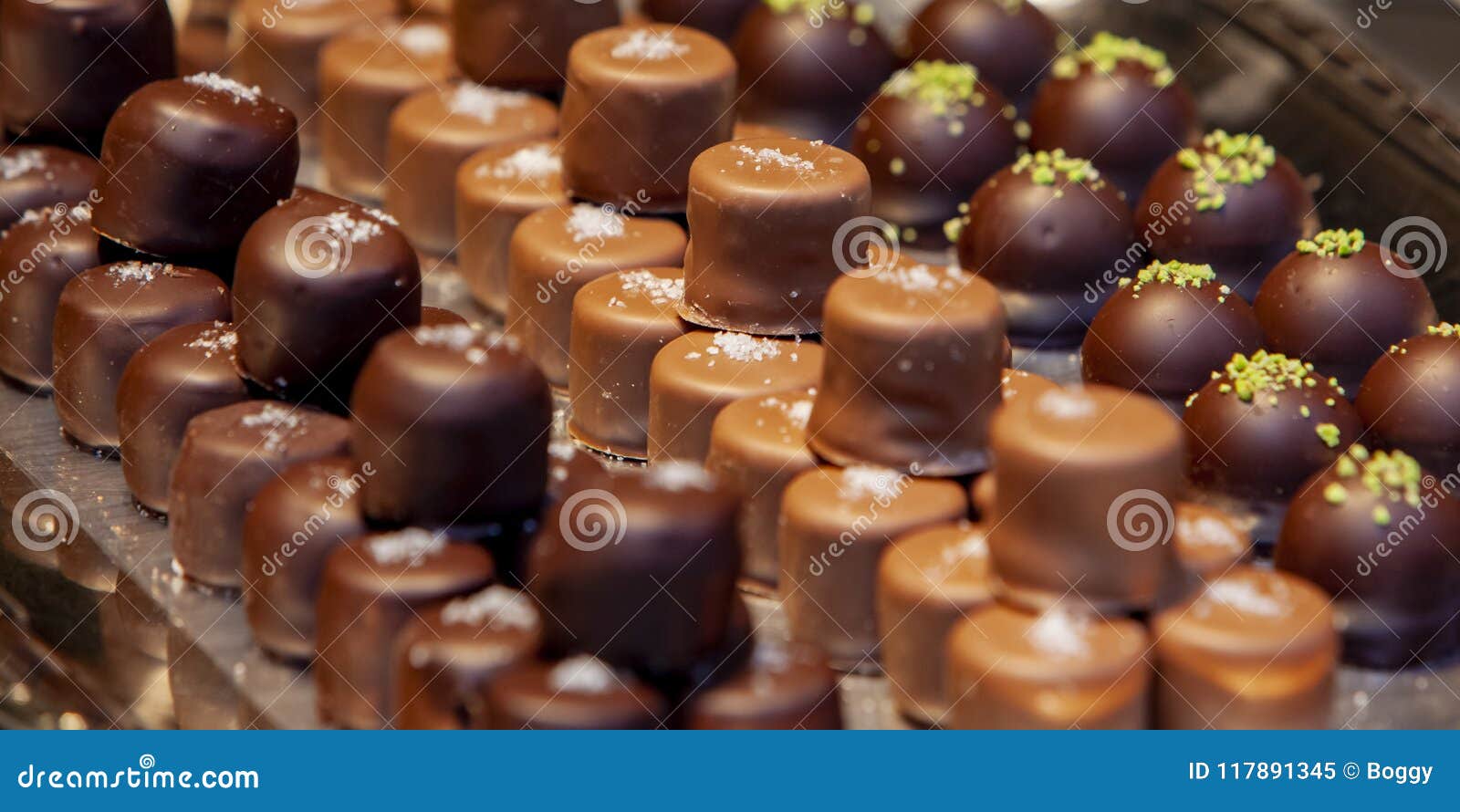 Variety of Small Chocolates Stock Image - Image of group, chocolate ...