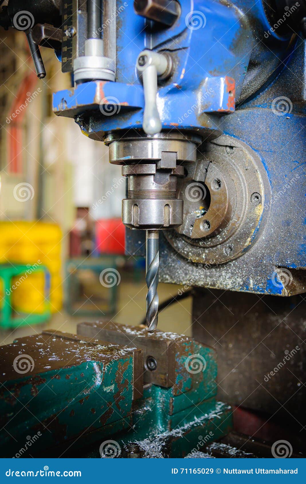 Detail Of A Drilling Machine For Laying The Fiber Optic Of Pipeline ...