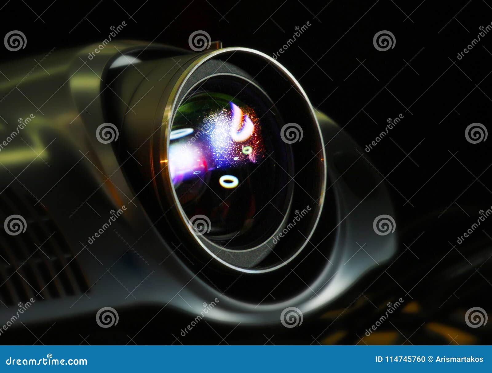 Hi tech Video Projector stock photo. Image of electric - 114745760