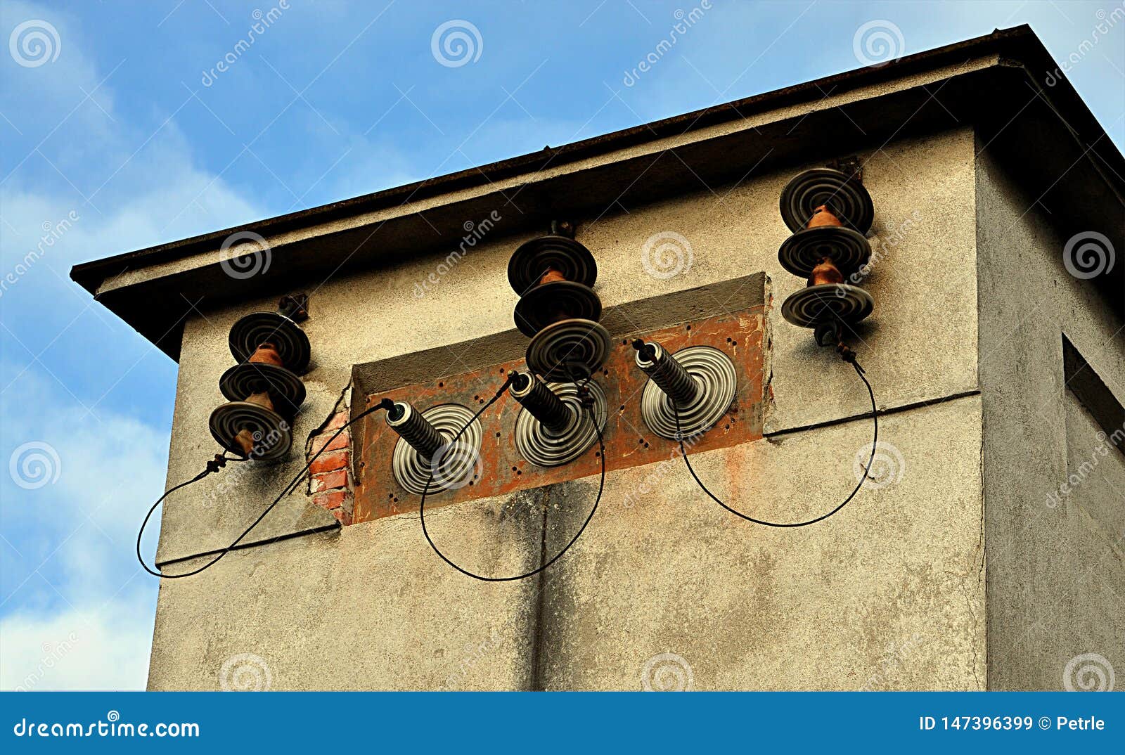 Bushing and conductor stock image. Image of detail, roof - 147396399