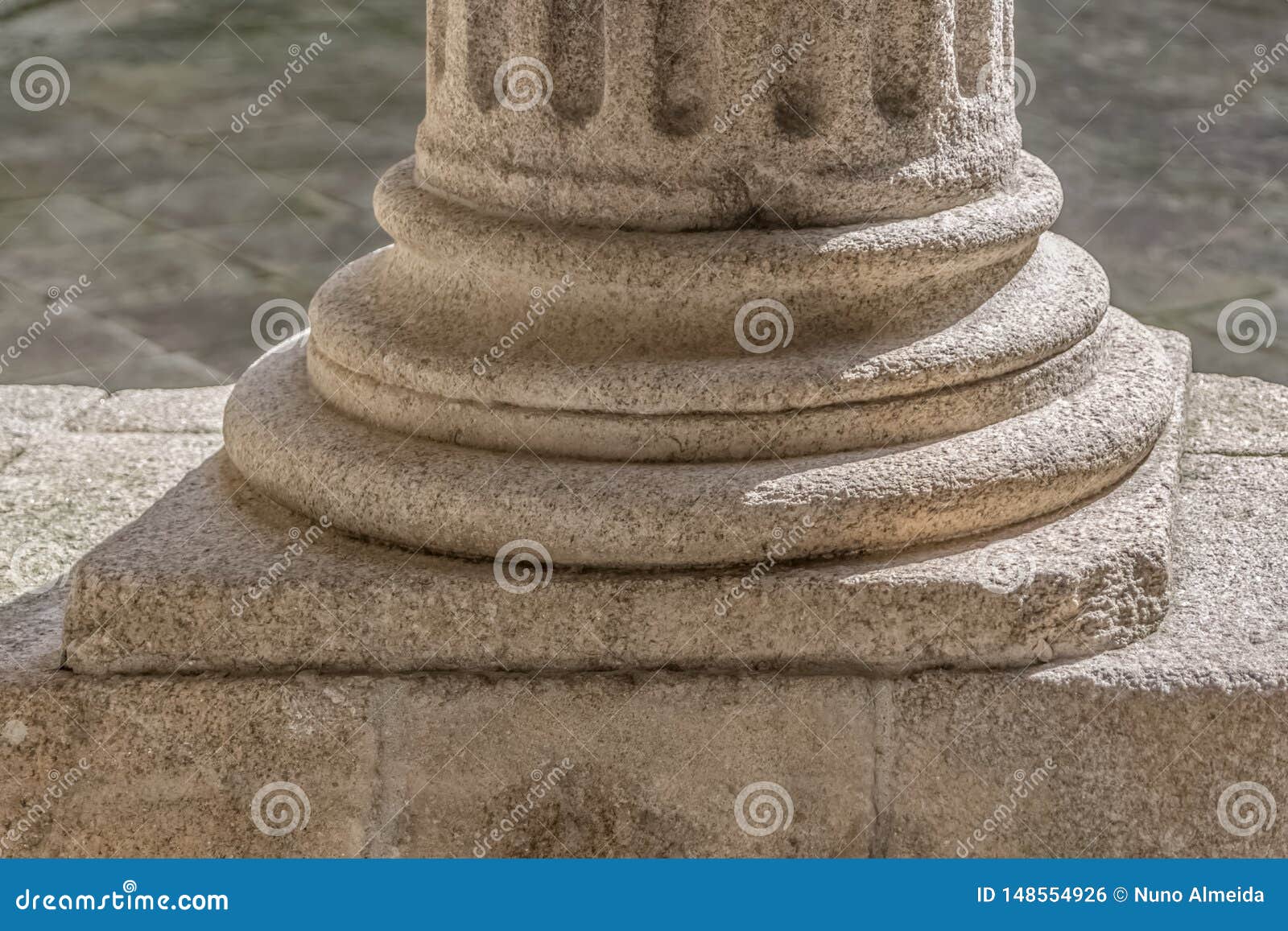 Detail View of a Ionic Style Base Column, Romanesque Columns Gallery ...