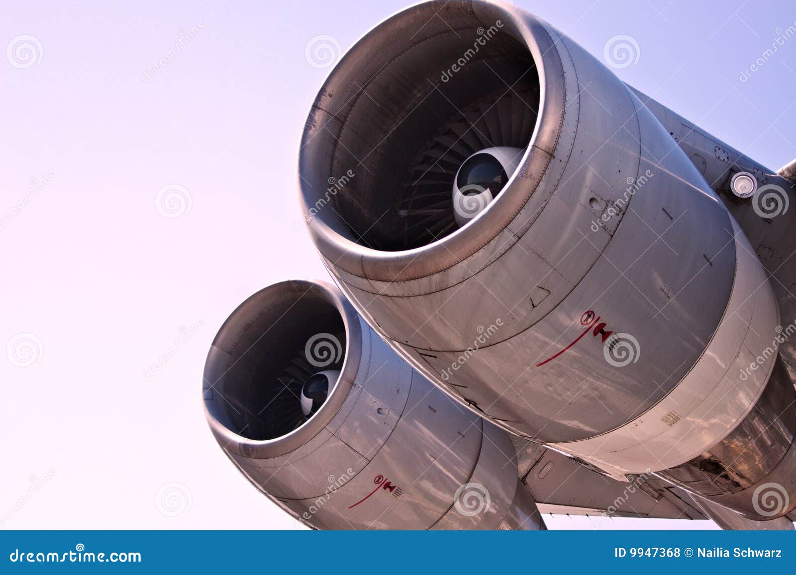 Detail View of a Jet Plane Engine Stock Photo - Image of motor ...