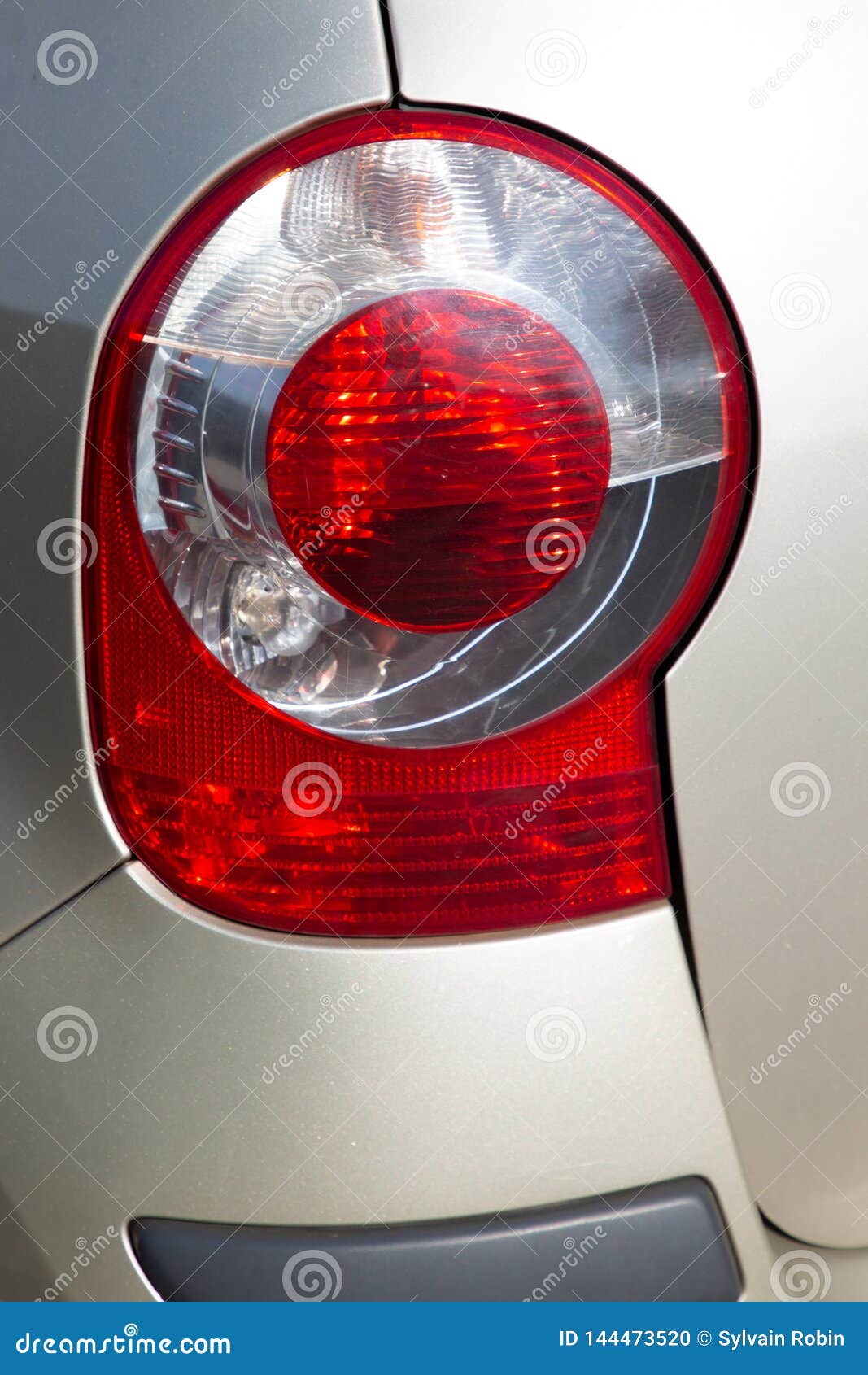 Detail View of Modern Red Car Rear Light Stock Photo - Image of ...