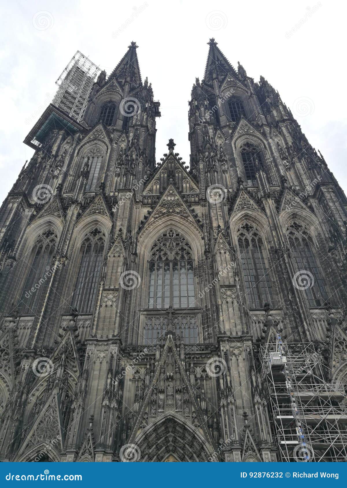 Detail view to Cologne DOM editorial photography. Image of cityscape ...