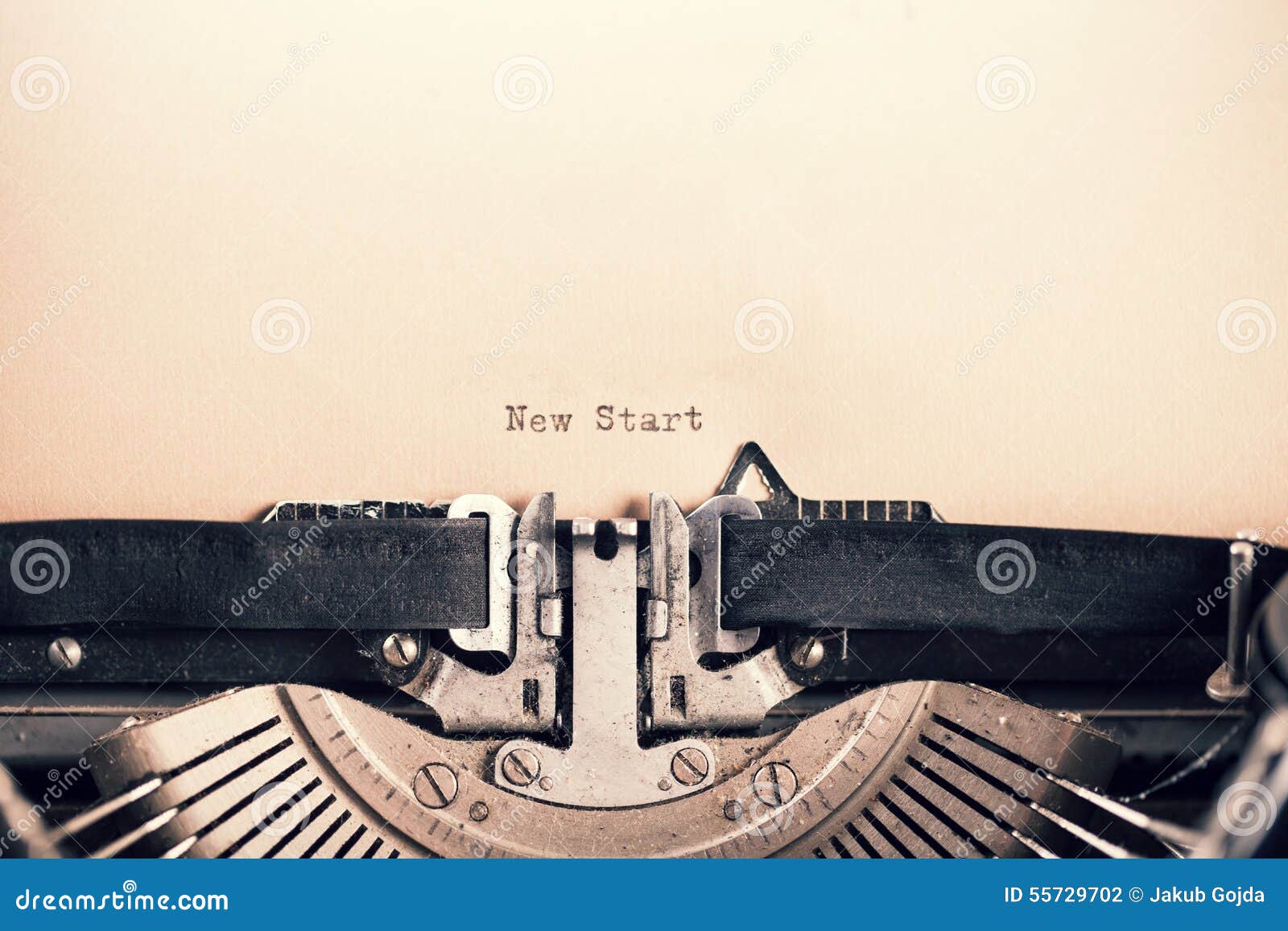 Detail of Vintage Typewriter with Message Stock Photo - Image of ...