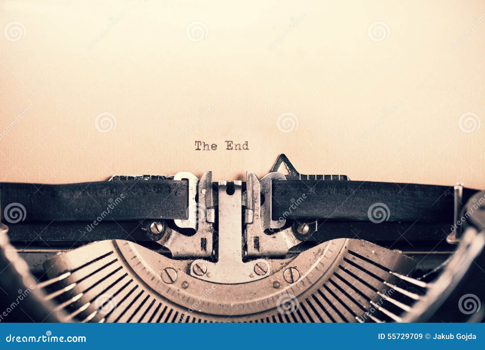Detail of Vintage Typewriter with Message Stock Image - Image of ...
