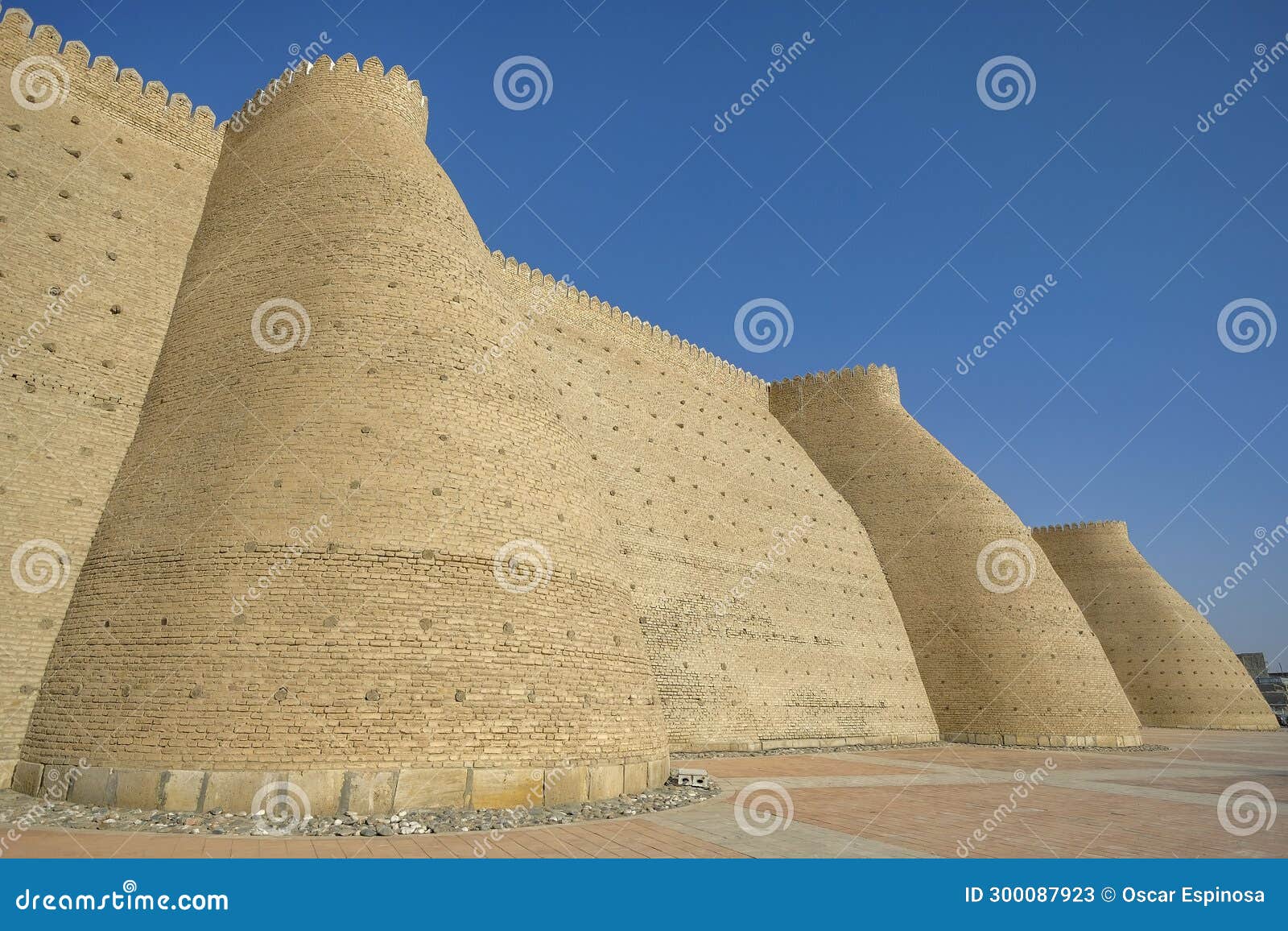 Ark of Bukhara in Uzbekistan Stock Image - Image of fort, central ...
