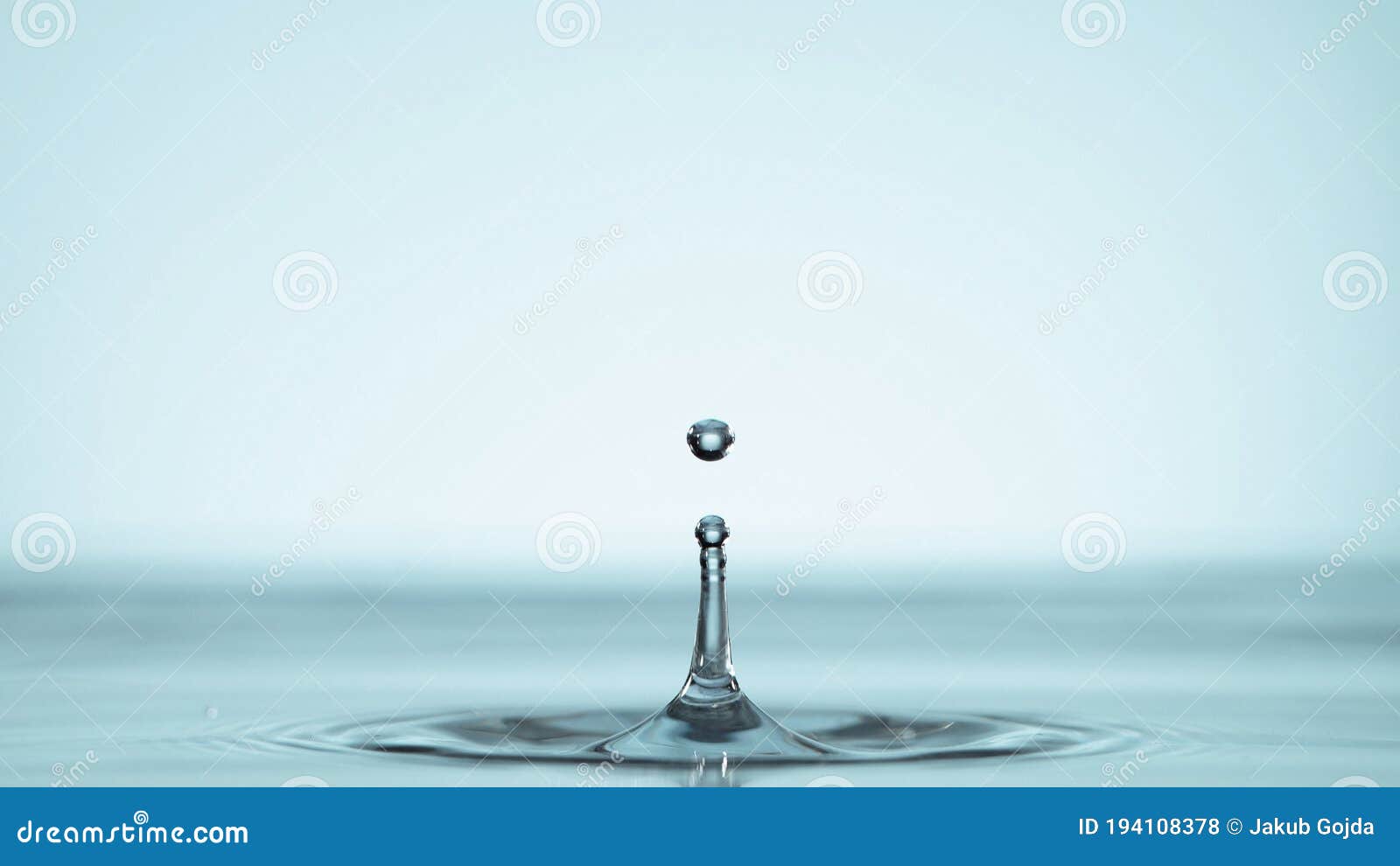 Detail of Water Drop on Water Surface Stock Photo - Image of motion ...