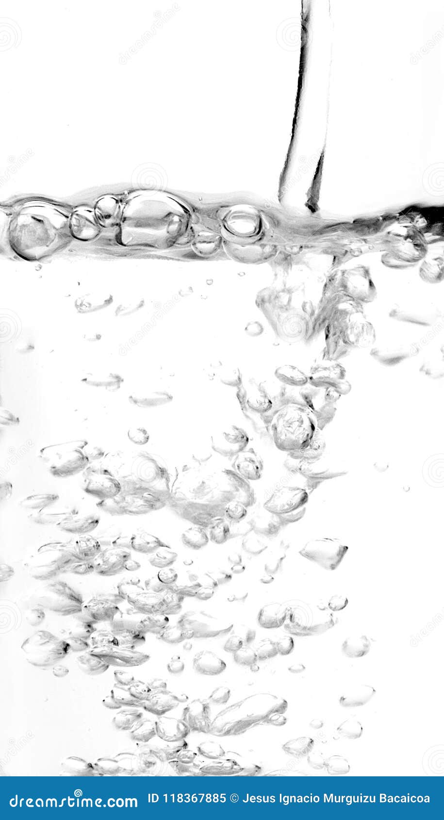 Detail of Water Jet Falling into a Glass Cup Stock Image - Image of ...