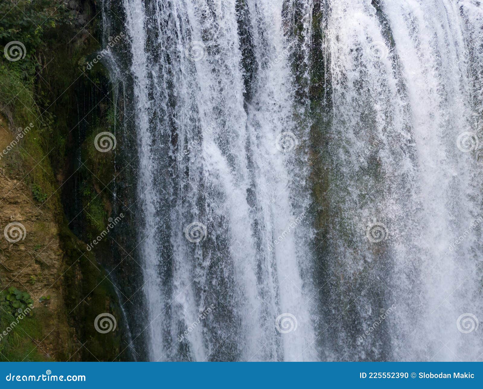 Detail from Waterfall, Water Fall Over Stone Rocks Stock Photo - Image ...