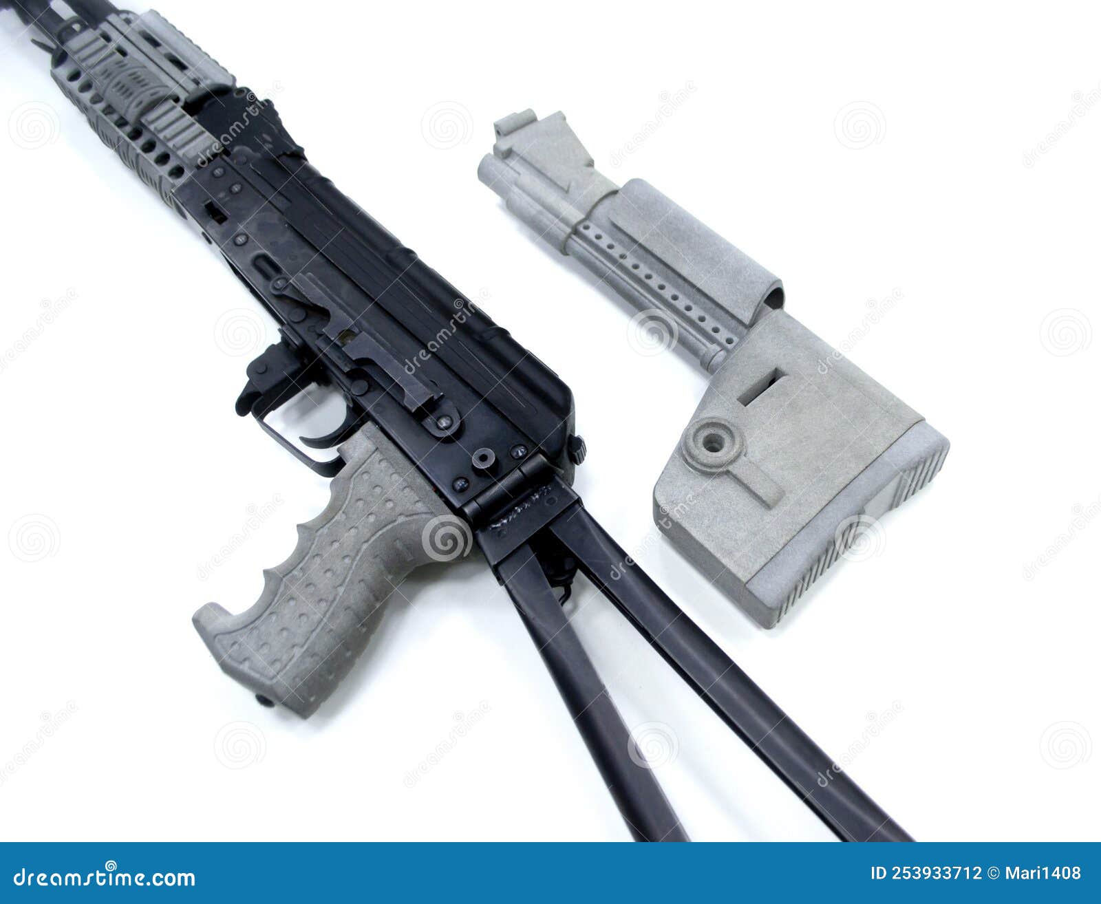 Detail of a Weapon Printed on a 3D Printer. Stock Photo - Image of ...