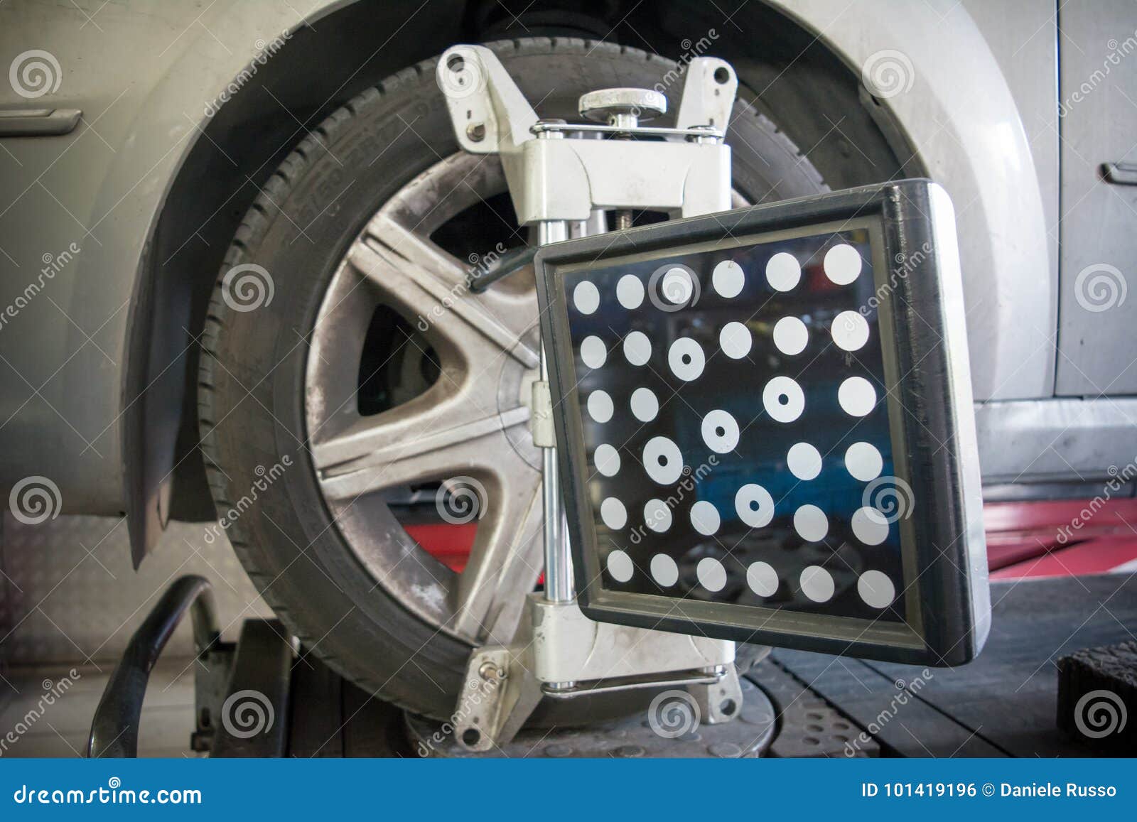 Detail of Wheel Alignment Machine Camera Stock Photo - Image of ...