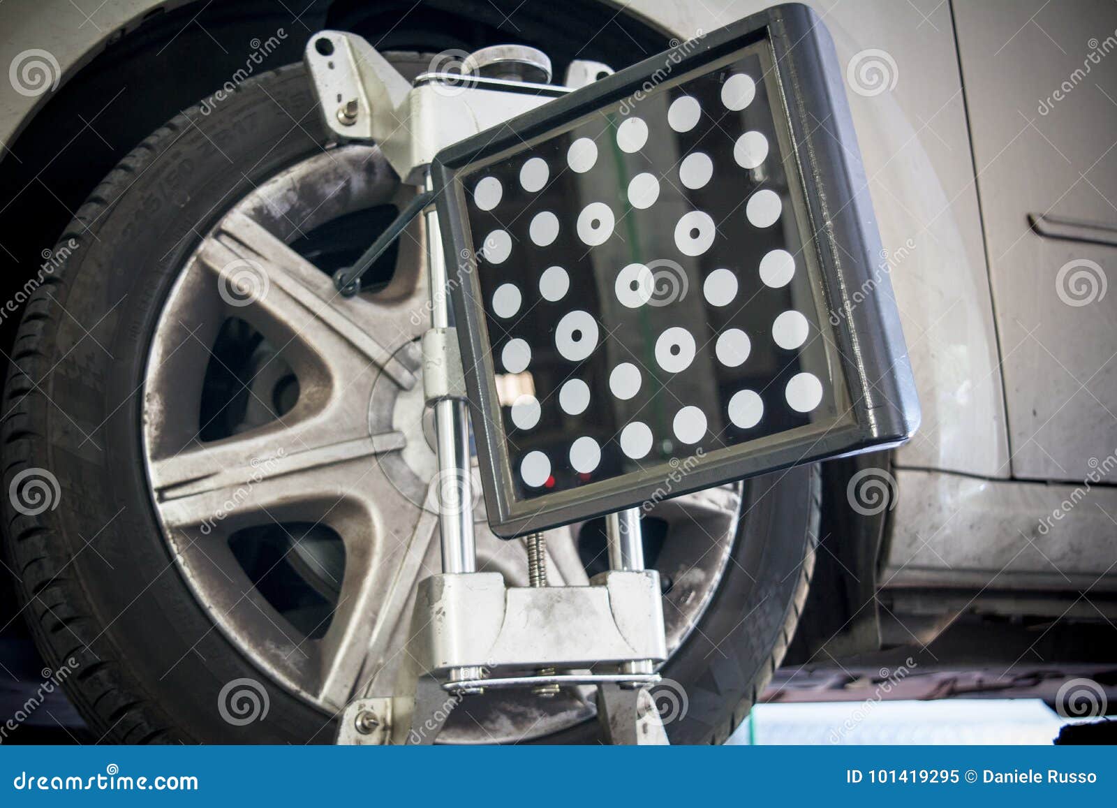 Detail of Wheel Alignment Machine Camera Stock Image - Image of angle ...