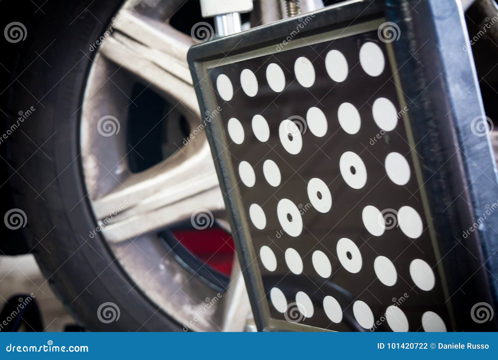 Detail of Wheel Alignment Machine Camera Stock Photo - Image of ...
