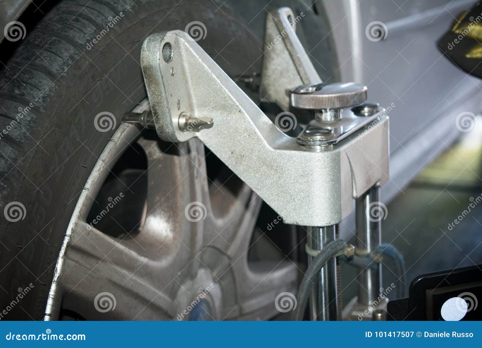 Detail of Wheel Alignment Machine Camera Stock Image - Image of auto ...
