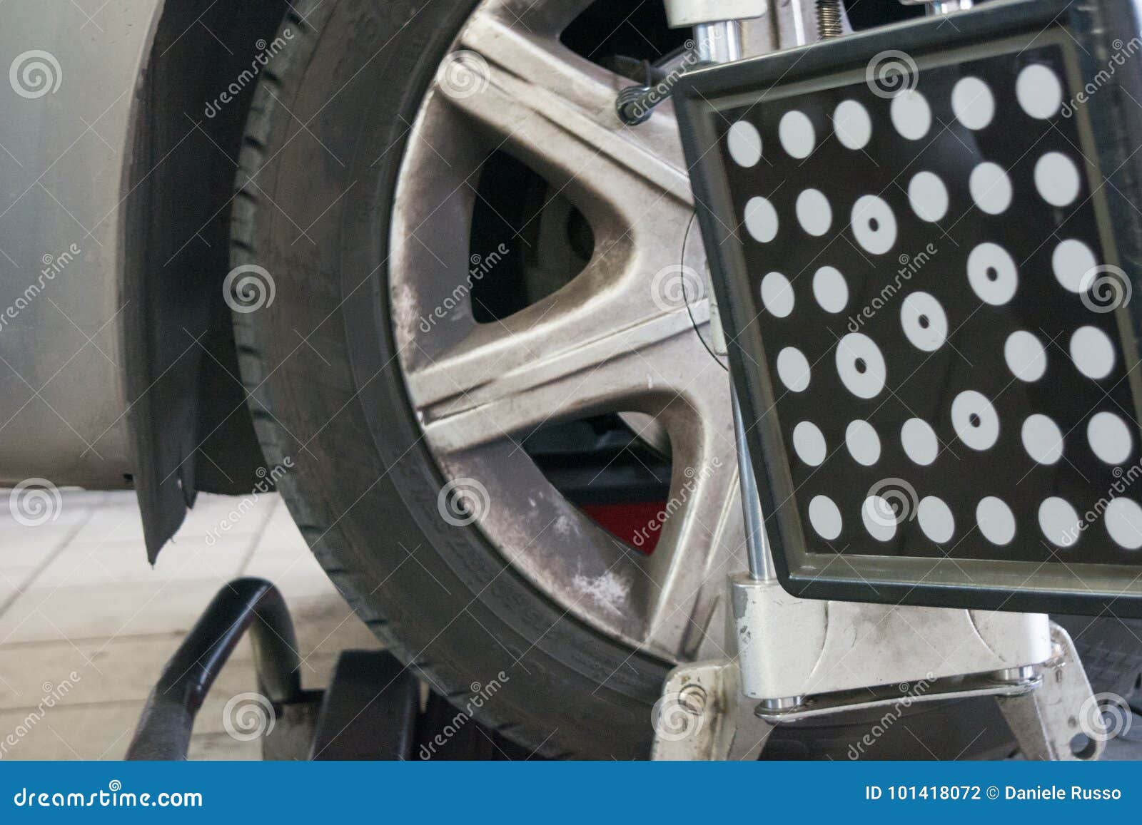 Detail of Wheel Alignment Machine Camera Stock Photo - Image of ...
