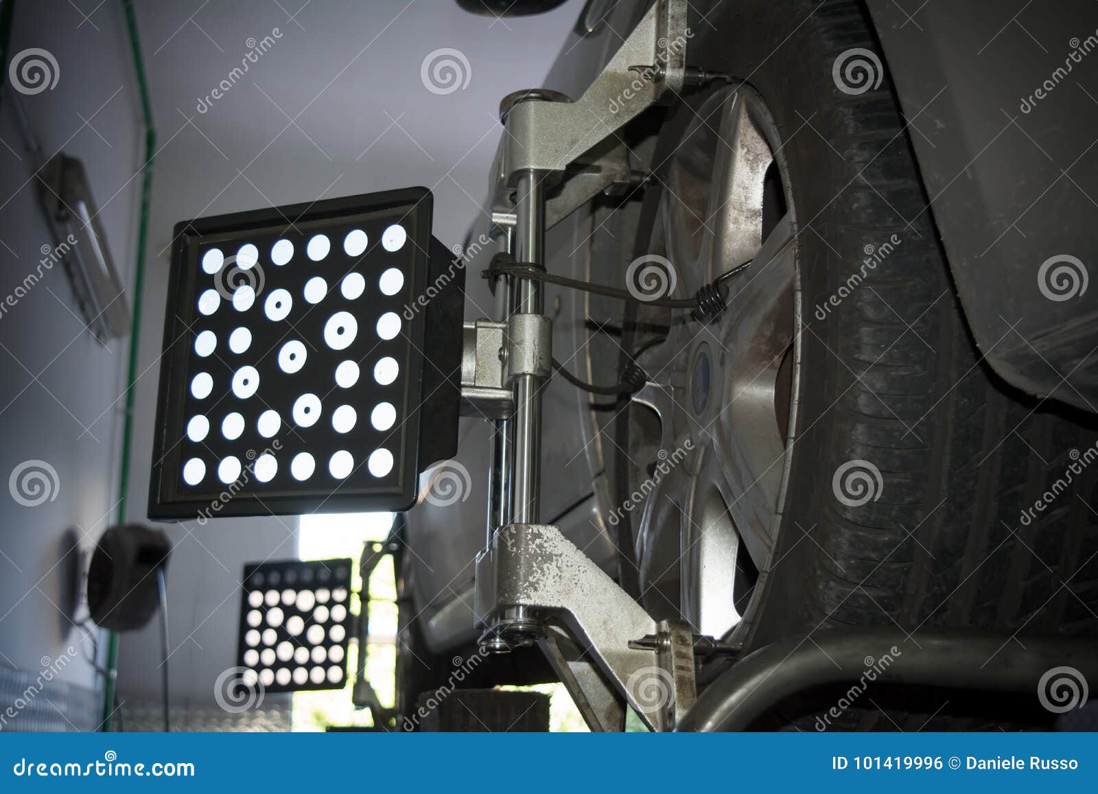 Detail of Wheel Alignment Machine Camera Stock Photo - Image of ...