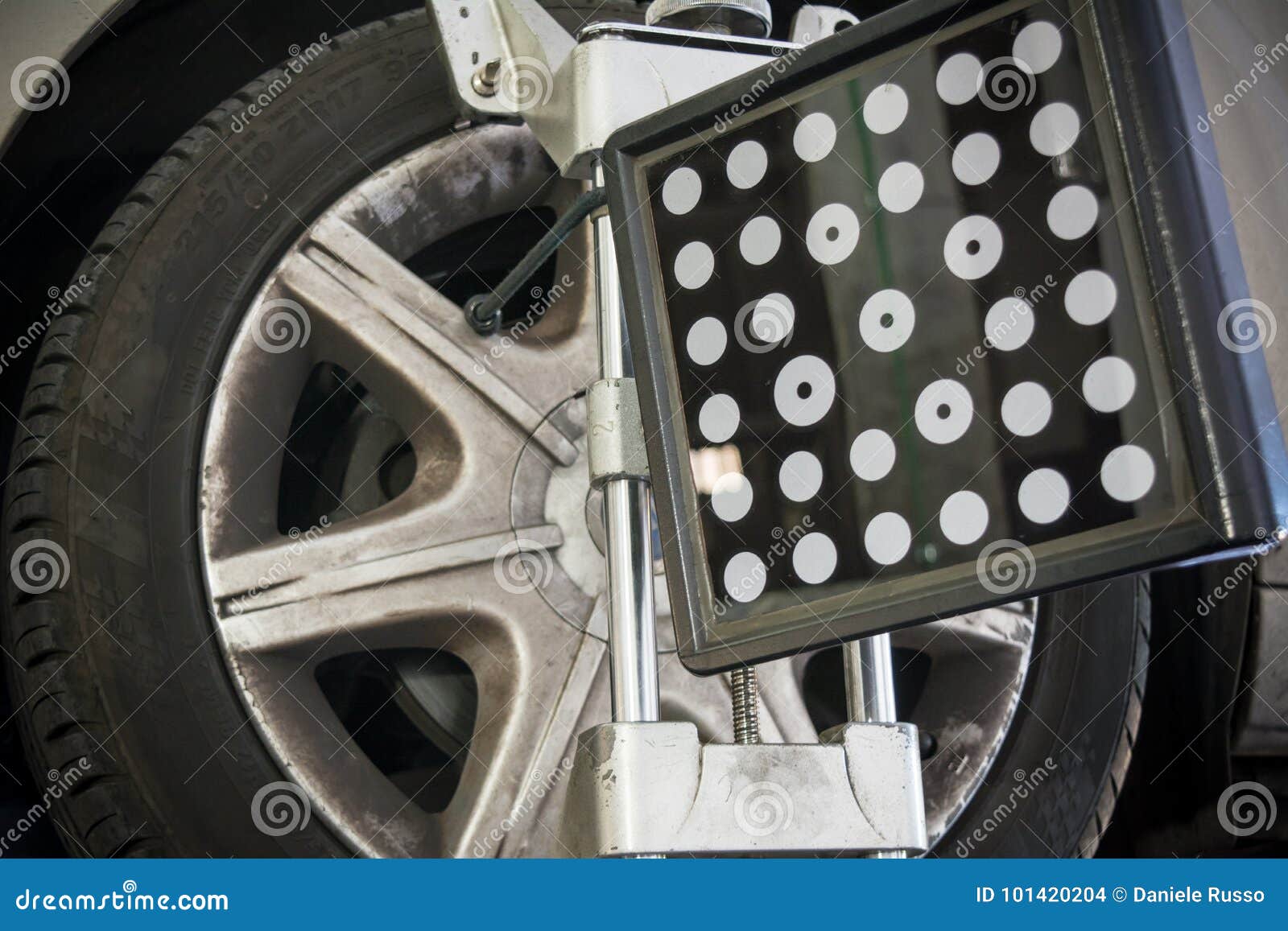 Detail of Wheel Alignment Machine Camera Stock Photo - Image of ...