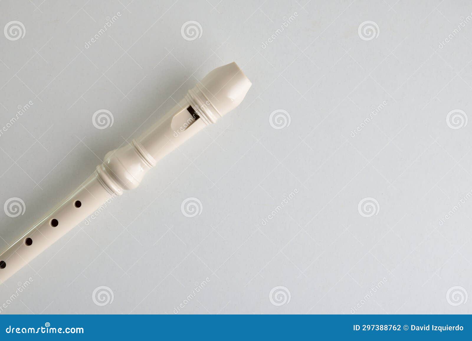 Detail of White Plastic Recorder on White Table Stock Photo - Image of ...