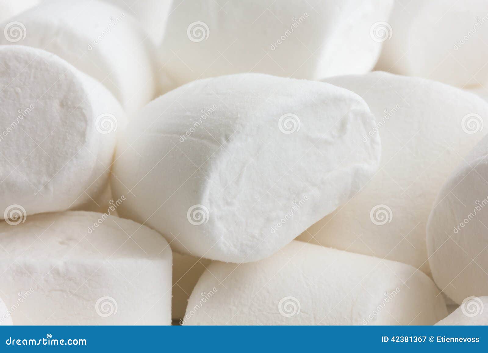 Detail of Whole White Marshmallows. Stock Image - Image of puffy, group ...