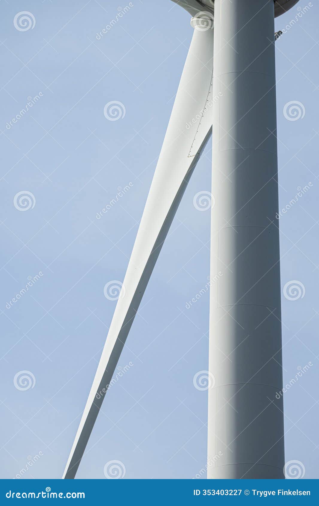 Detail of a Wind Power Turbine Tower and Wing.. Stock Image - Image of ...