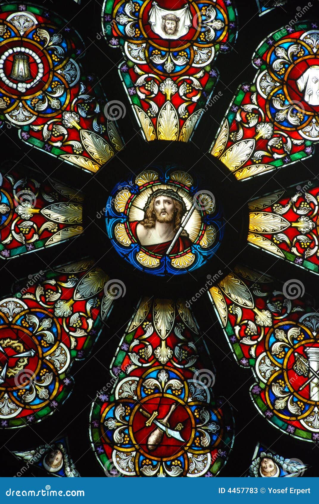 Detail Window in church stock image. Image of faith, cathedral - 4457783