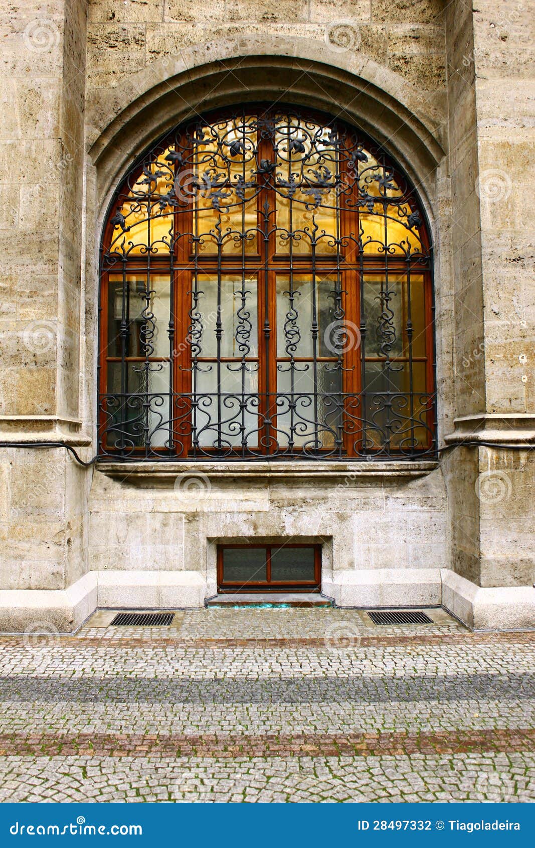 Detail of a Window the Town Hall Stock Photo - Image of street, built ...