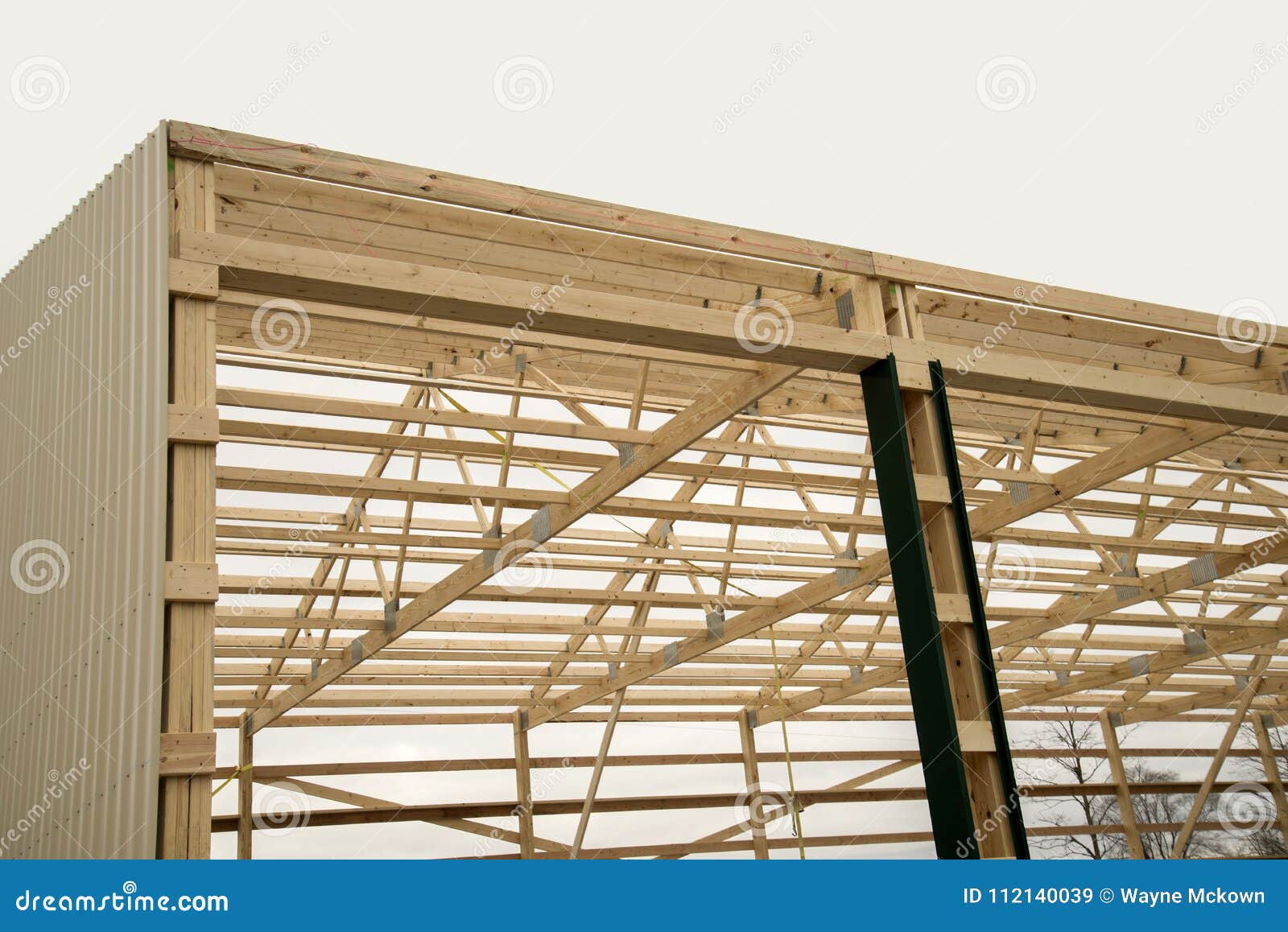 Barn wood framing stock image. Image of paint, plank - 112140039