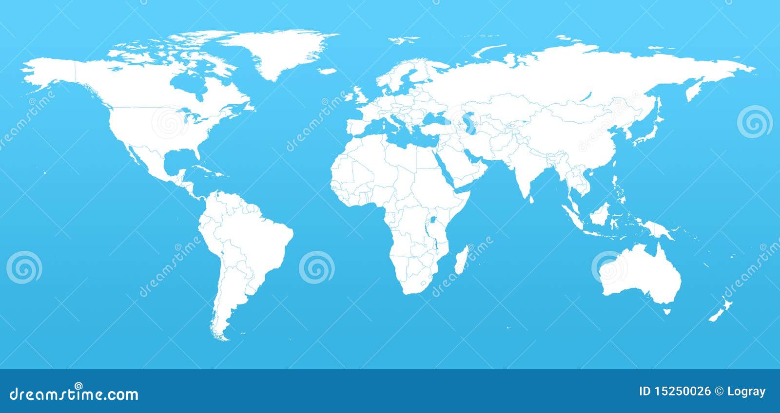 Detail world map stock illustration. Illustration of planet - 15250026