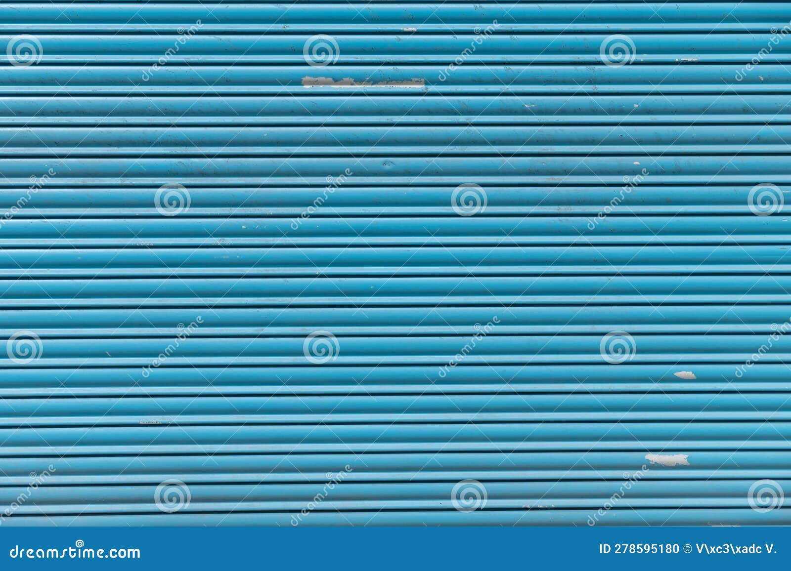 Detail of a Worn Blue Metal Shutter, Textured Background Stock Photo ...