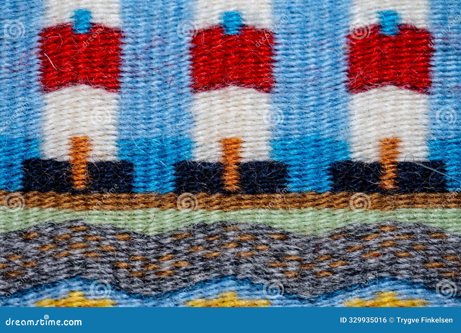 Detail of a Woven Wool Carpet.. Stock Photo - Image of handmade ...