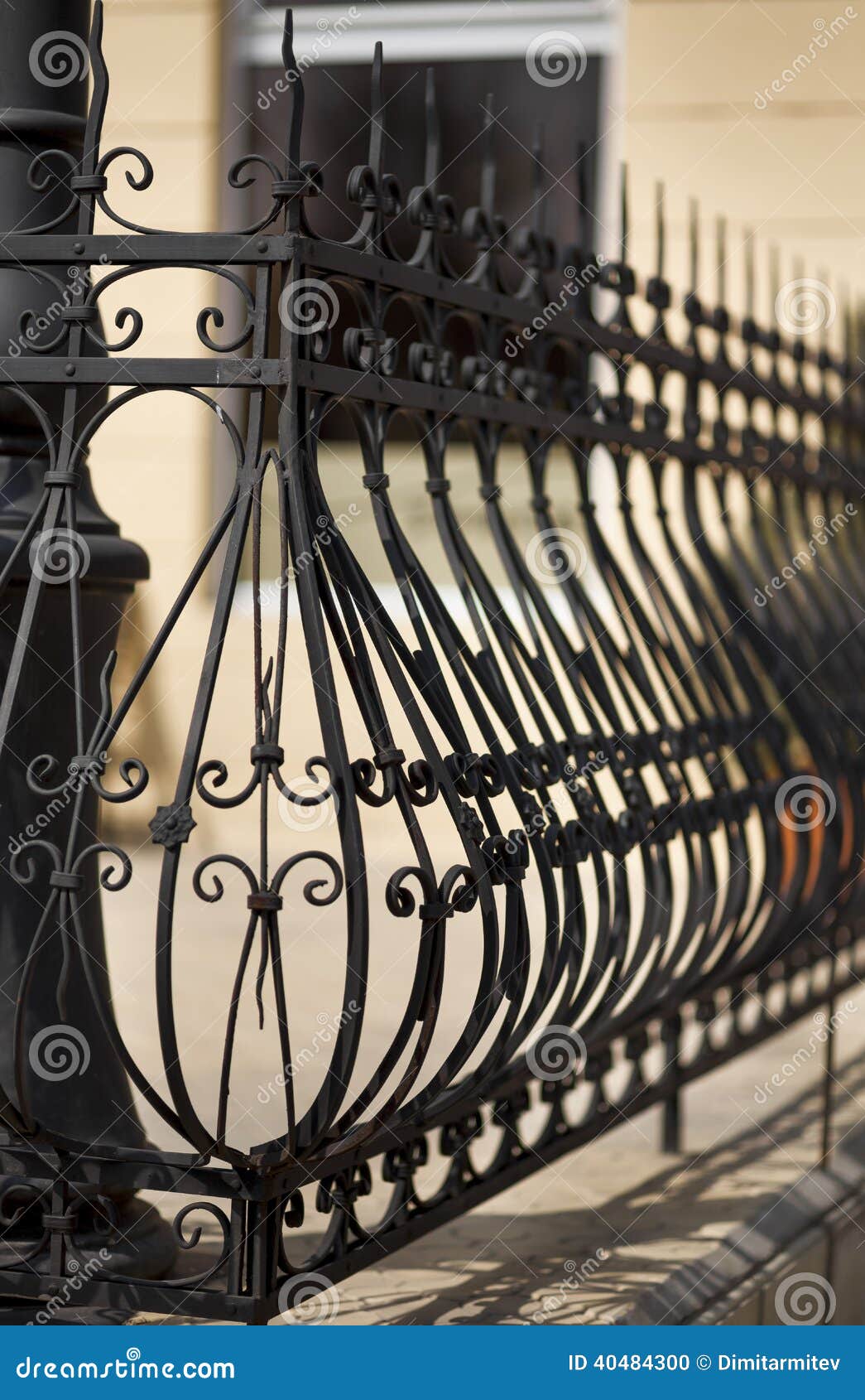 Detail Of A Wrought-iron Railing Stock Photography | CartoonDealer.com ...