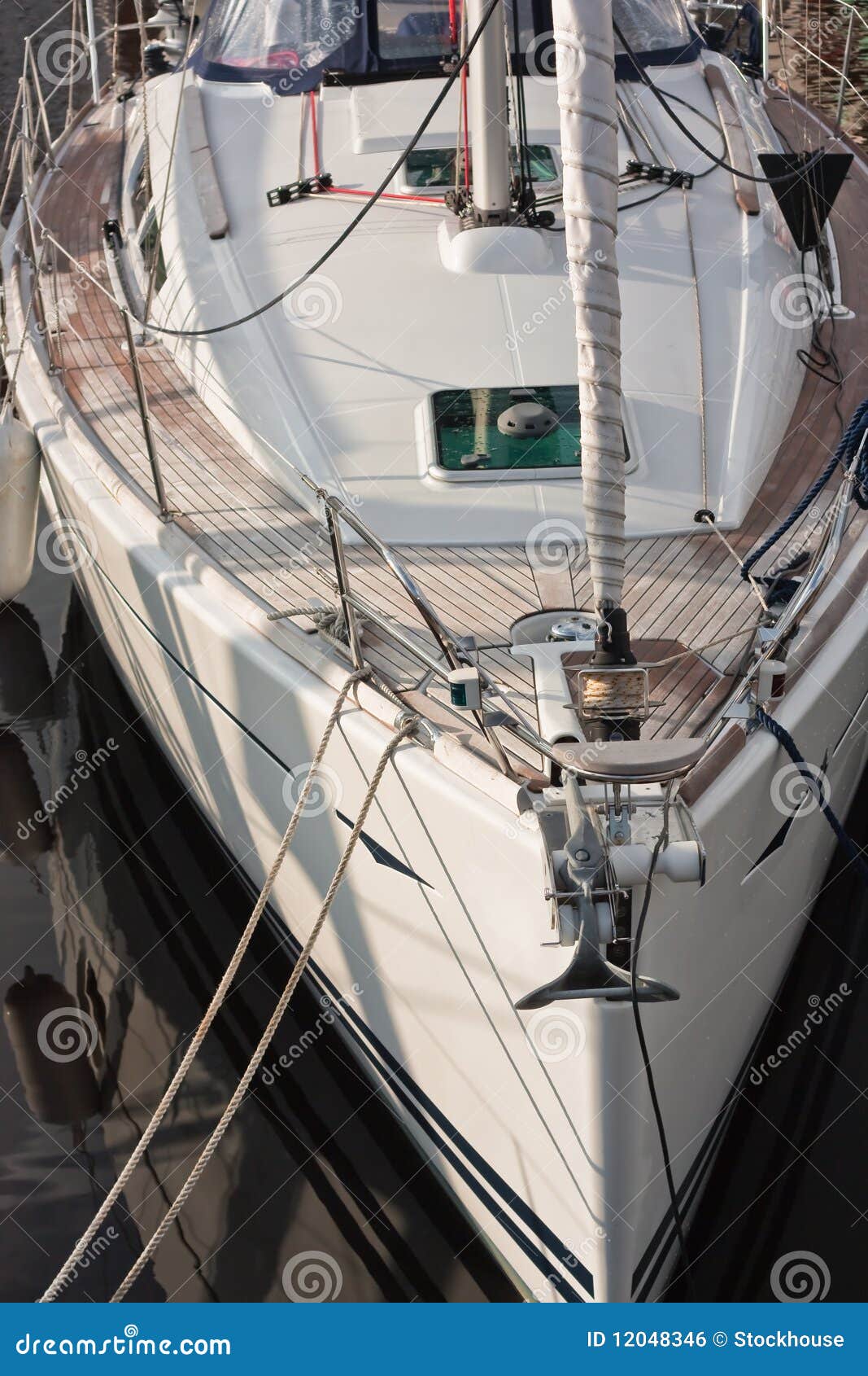 Detail of yacht boat (2) stock photo. Image of cruise - 12048346