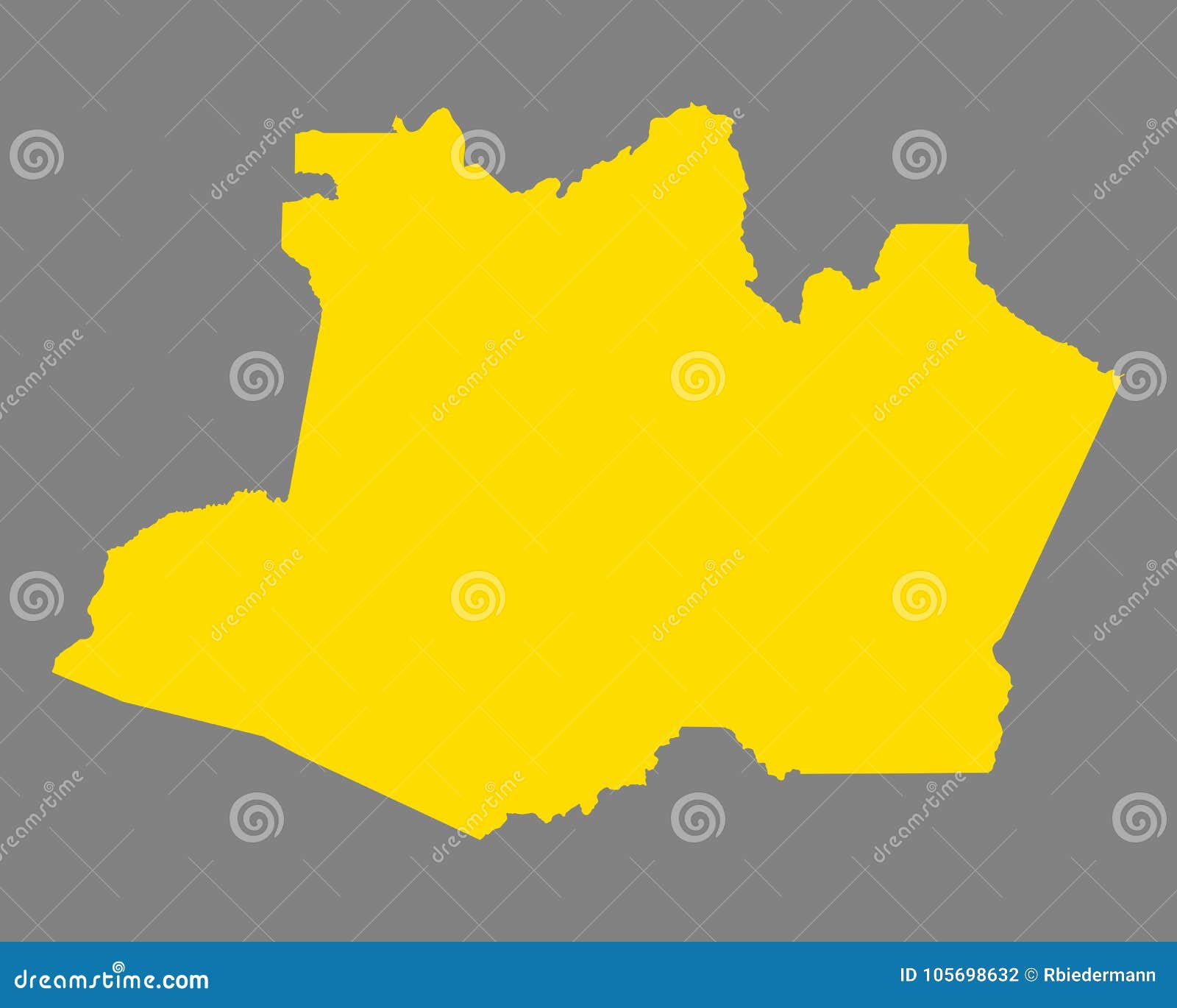 Map of Amazonas stock vector. Illustration of geography - 105698632