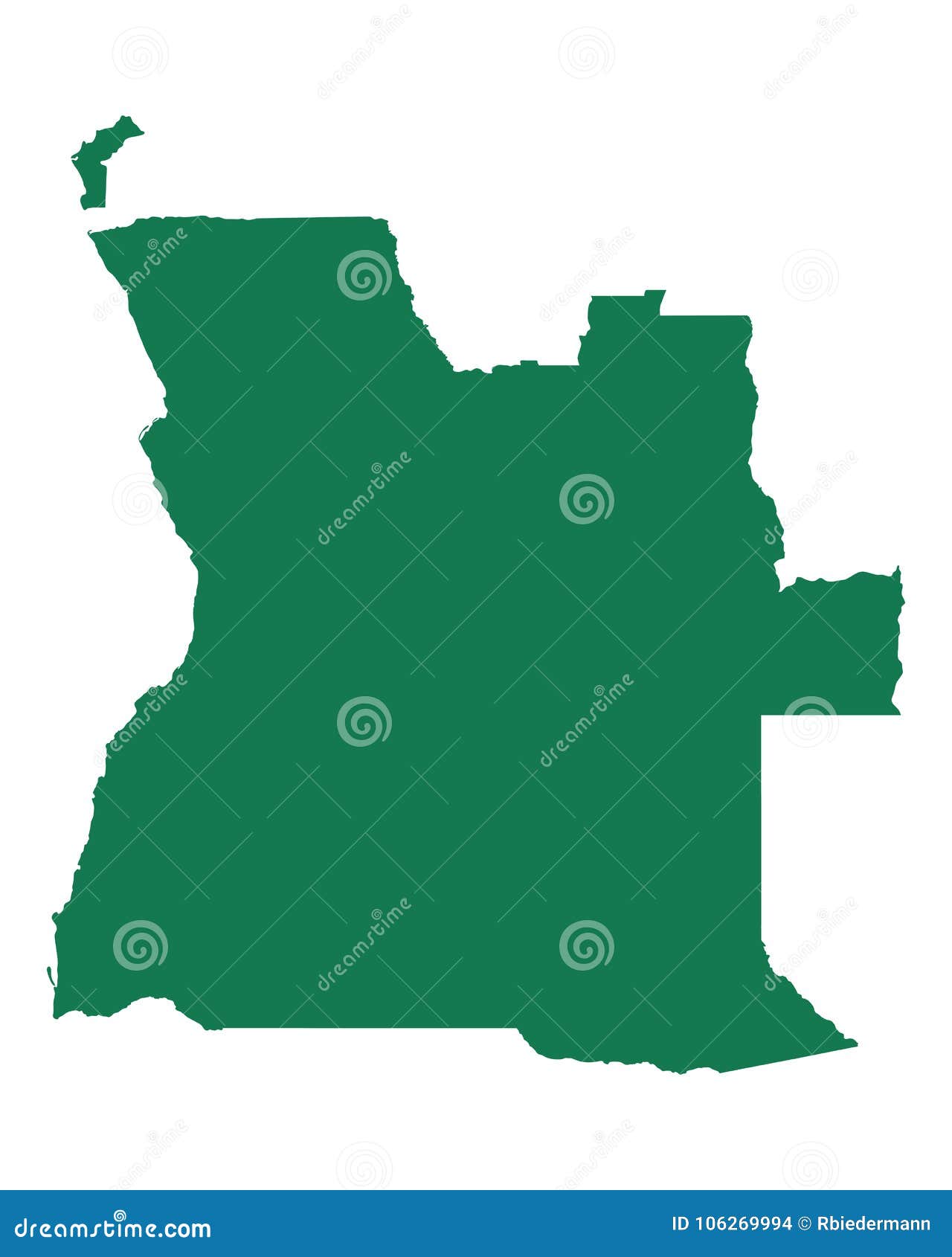 Map of Angola stock vector. Illustration of travel, geography - 106269994