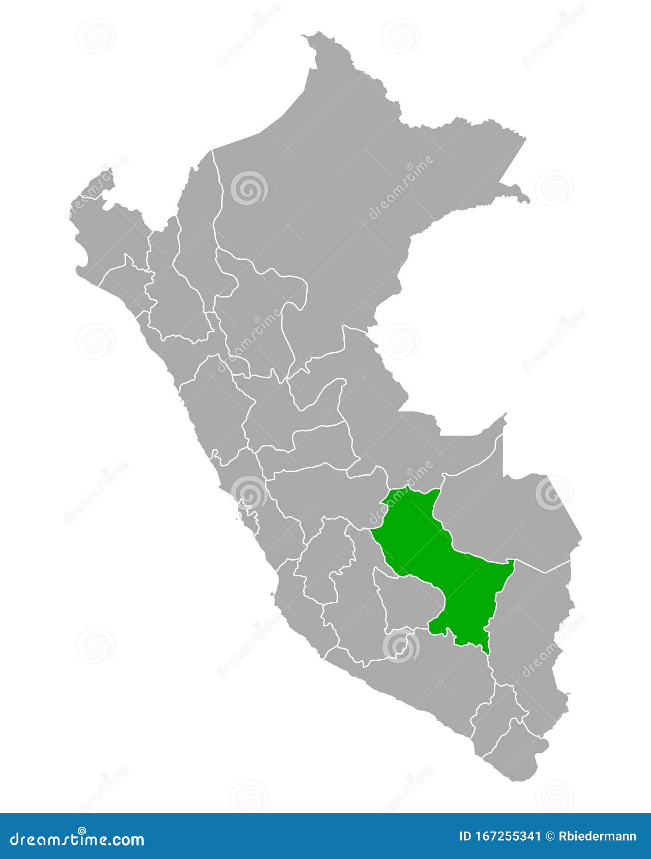 Map of Cusco in Peru stock vector. Illustration of green - 167255341