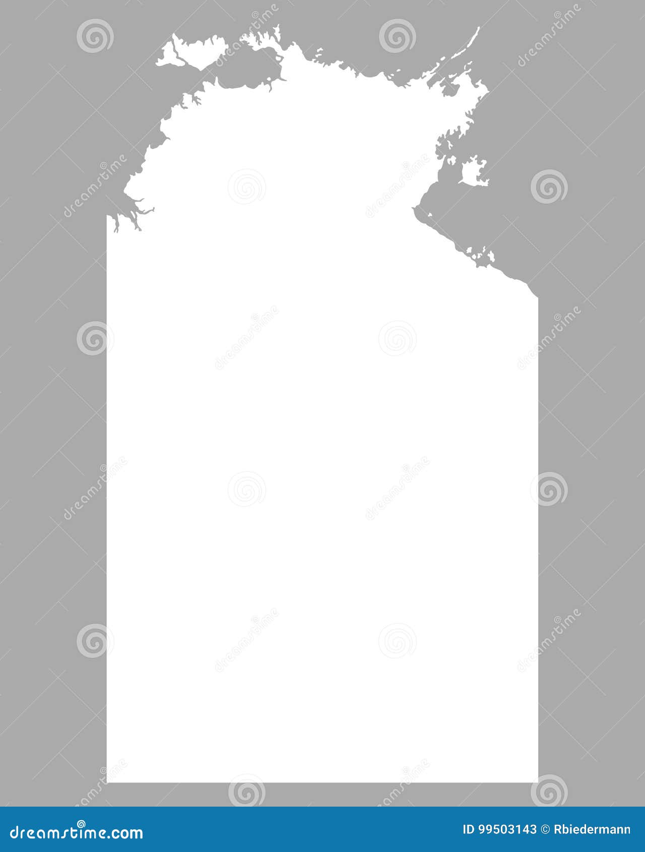 Map of Northern Territory stock vector. Illustration of gray - 99503143