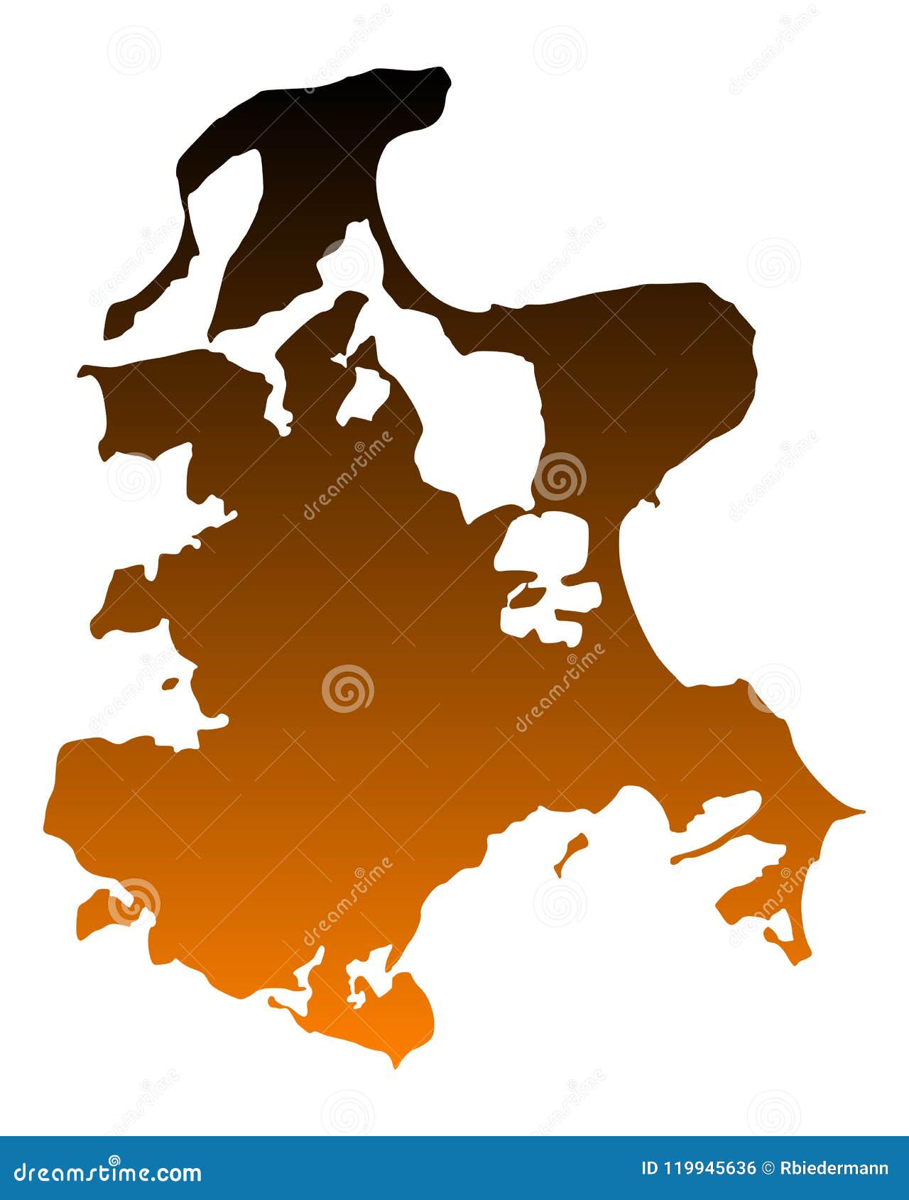 Map Of Ruegen Vector Illustration | CartoonDealer.com #119945636