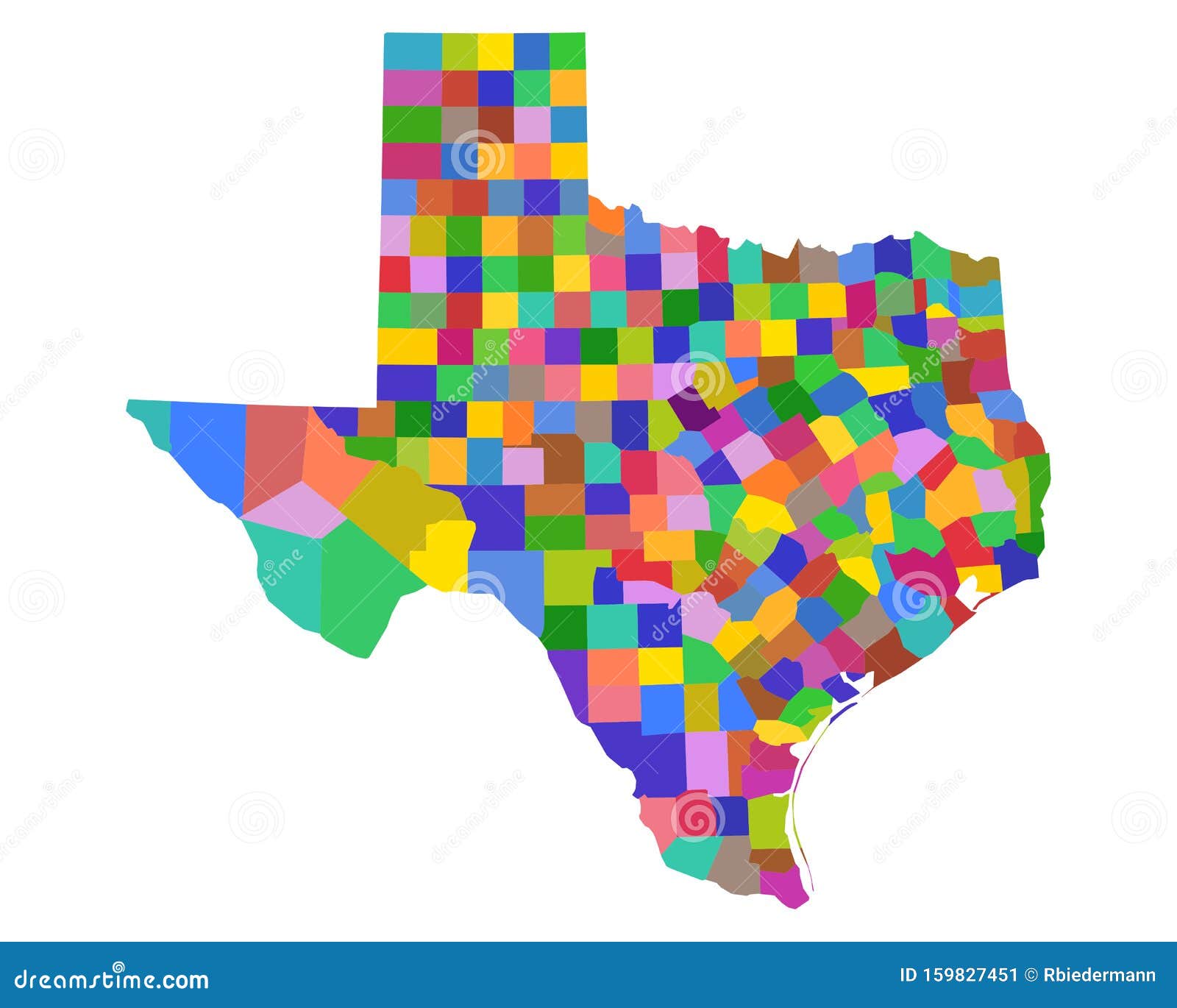 Map of Texas stock vector. Illustration of plain, cartography - 159827451