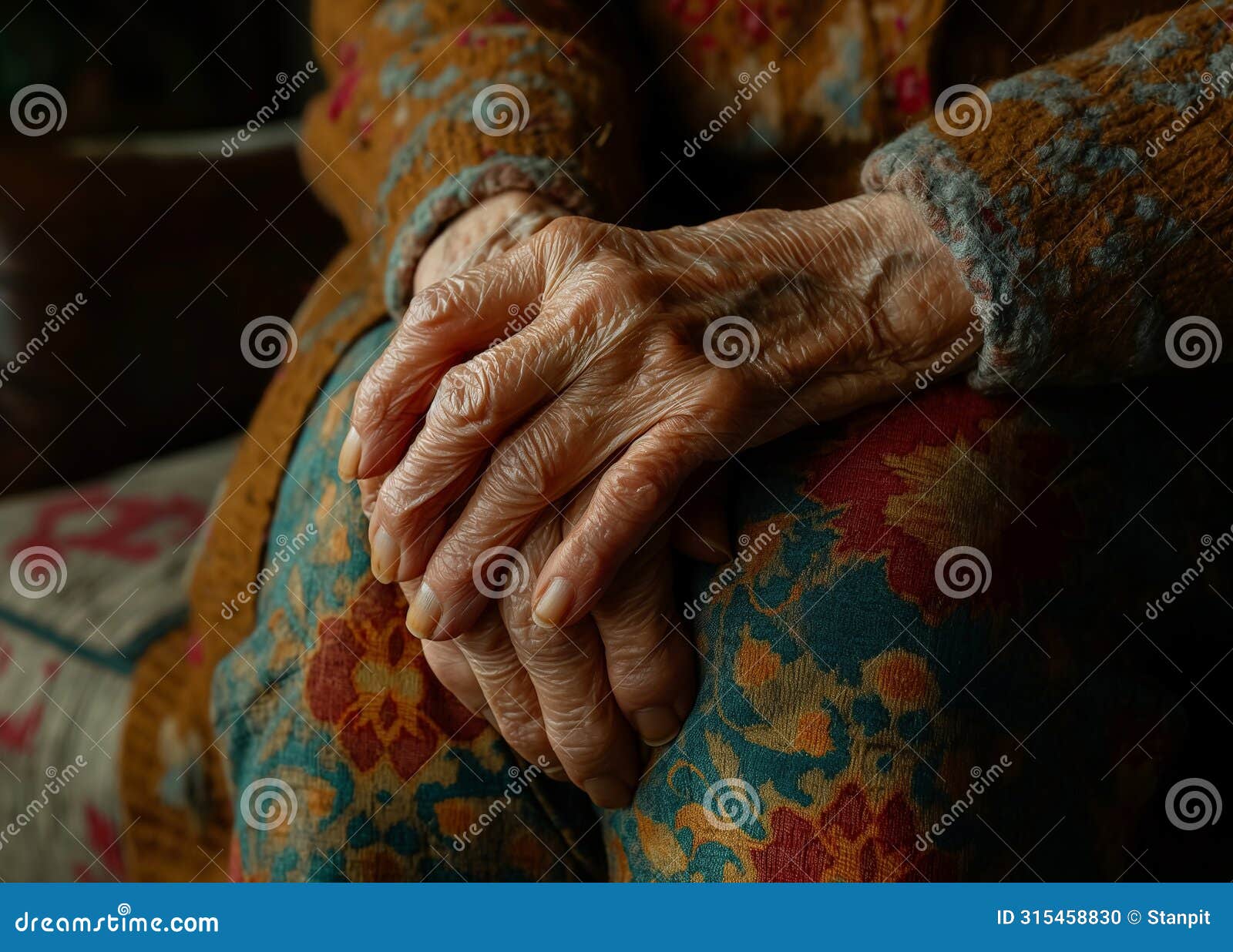 A Detailed Anatomical Illustration of a Knee and Hand Joint Affected by ...