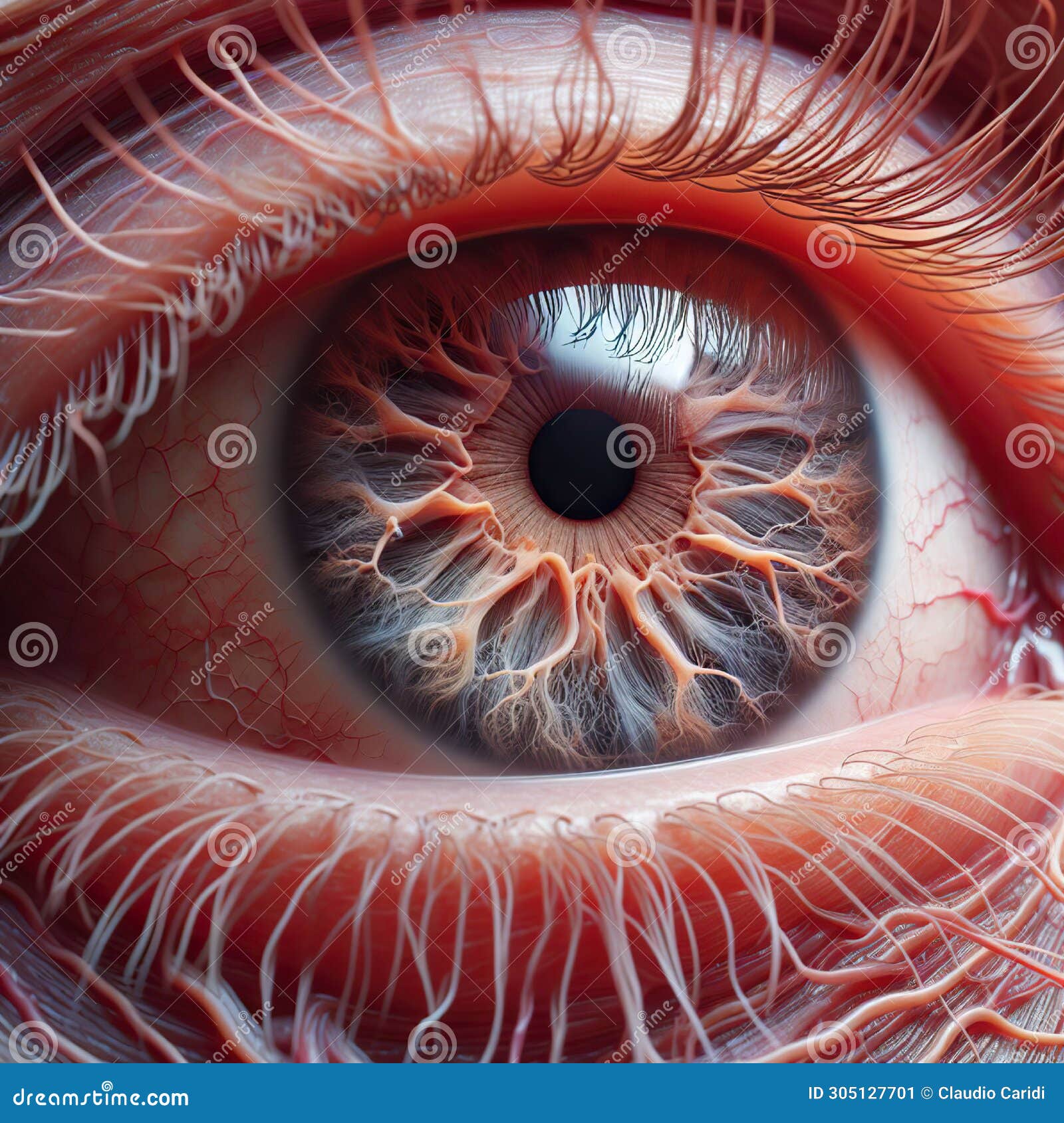 Detailed Anatomy of the Human Eye Stock Illustration - Illustration of ...