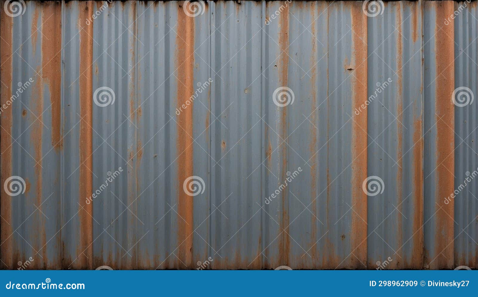 Detailed Shading with Corrugated Steel. Ai Generated Stock Image ...