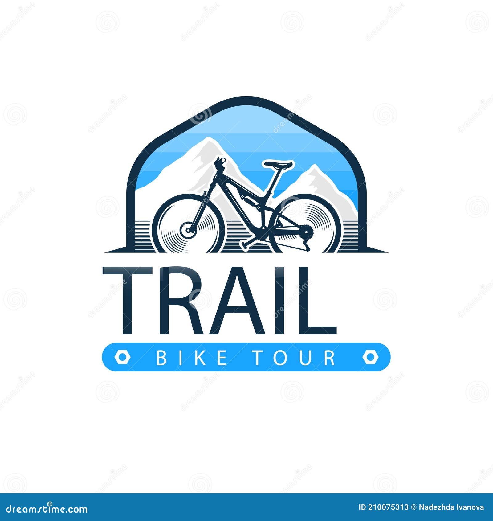 Detailed Bike Logo Template Vector Illustration. Stock Vector ...