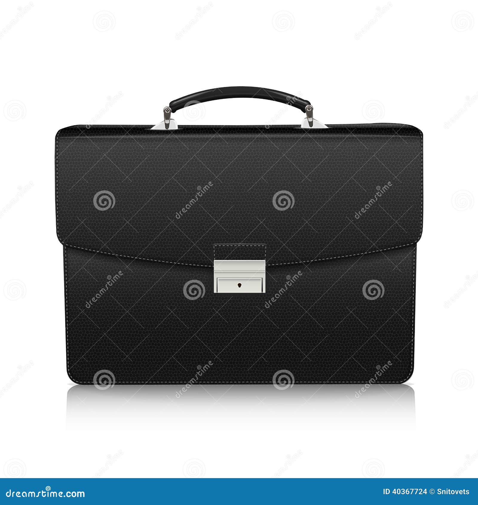 Black Briefcase With A Built-in Coded Lock Stock Photo | CartoonDealer ...