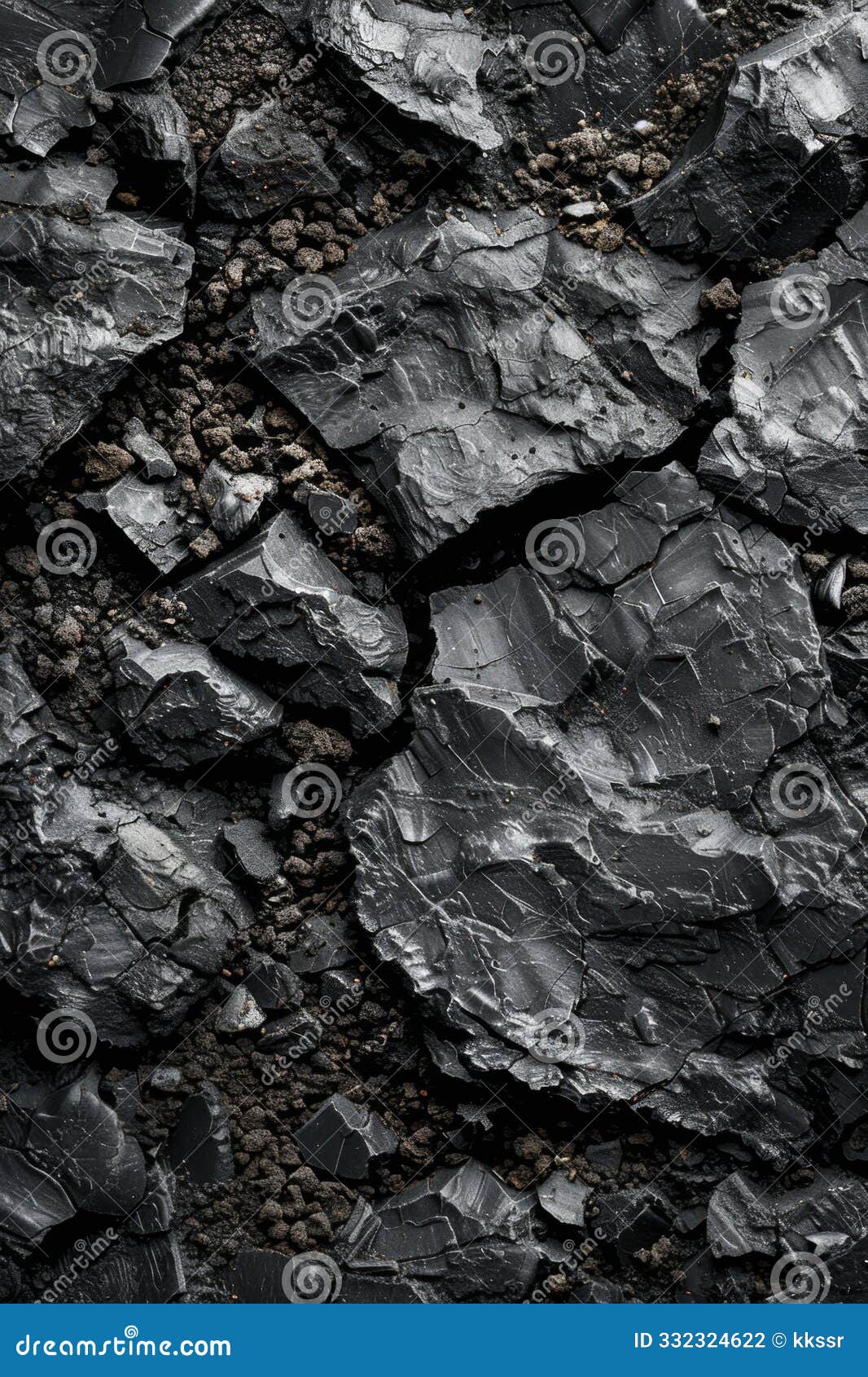 Detailed Black or Dark Gray Rough Soil Texture Background Stock ...
